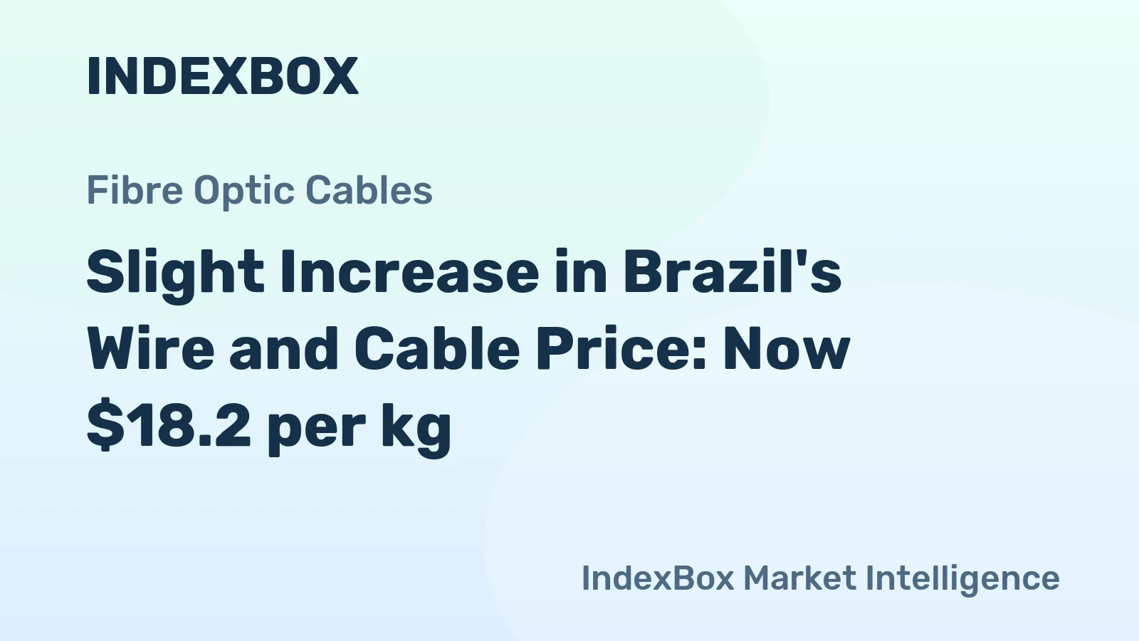 Slight Increase in Brazil's Wire and Cable Price: Now $18.2 per kg