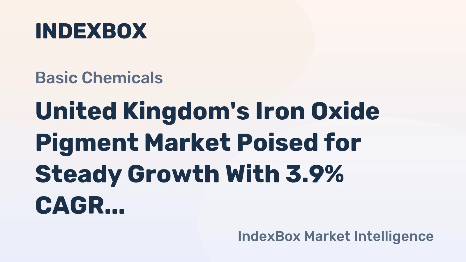 United Kingdom's Iron Oxide Pigment Market Poised for Steady Growth With 3.9% CAGR in Value