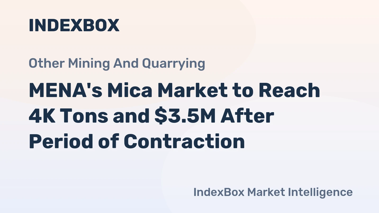 MENA's Mica Market to Reach 4K Tons and $3.5M After Period of Contraction