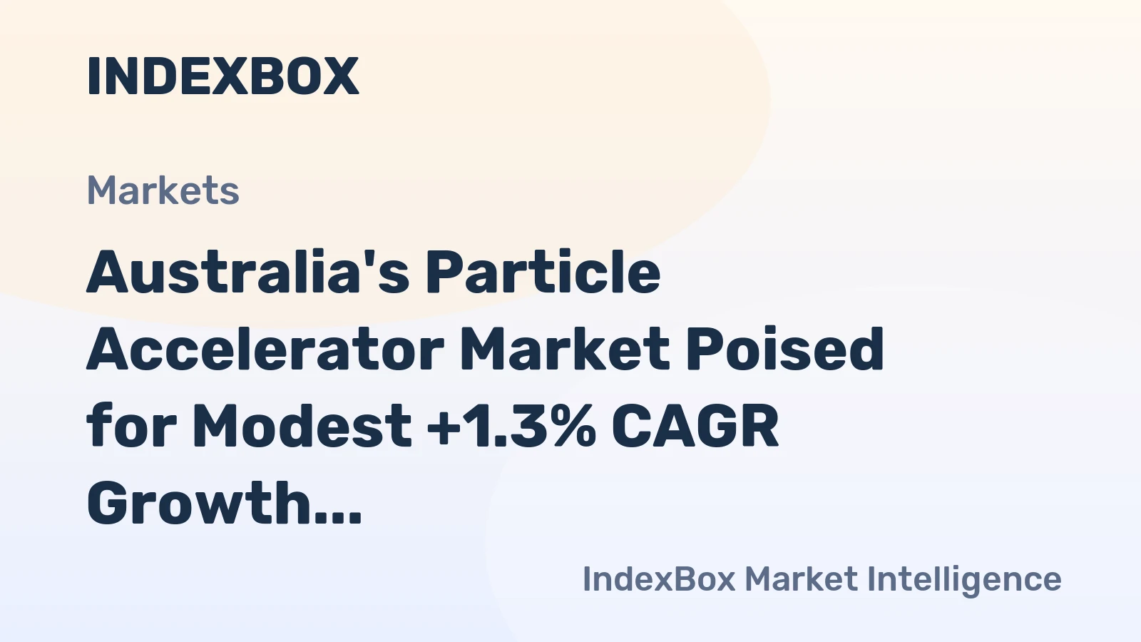 Australia's Particle Accelerator Market Poised for Modest +1.3% CAGR Growth Through 2035