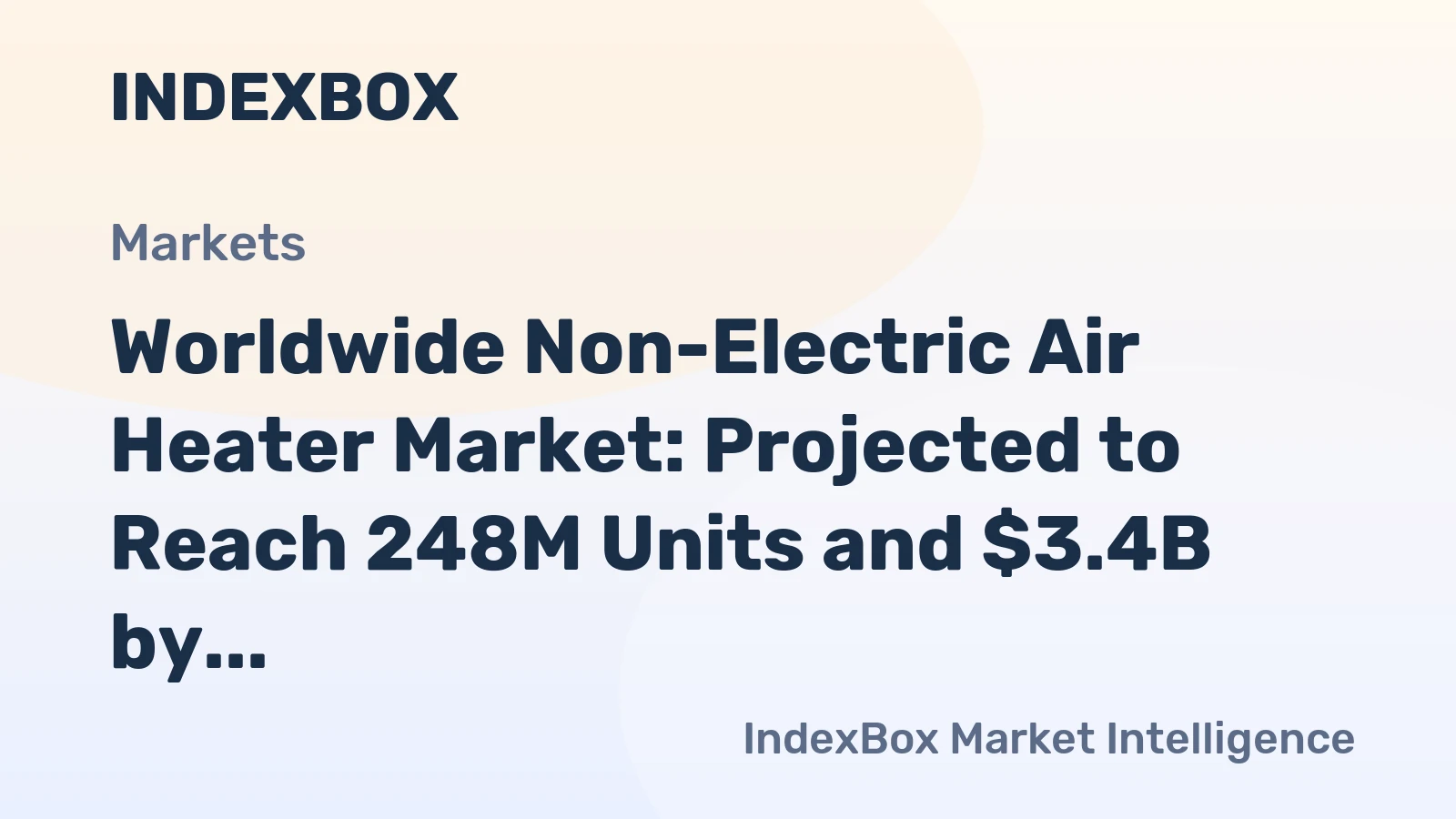 Worldwide Non-Electric Air Heater Market: Projected to Reach 248M Units and $3.4B by 2035