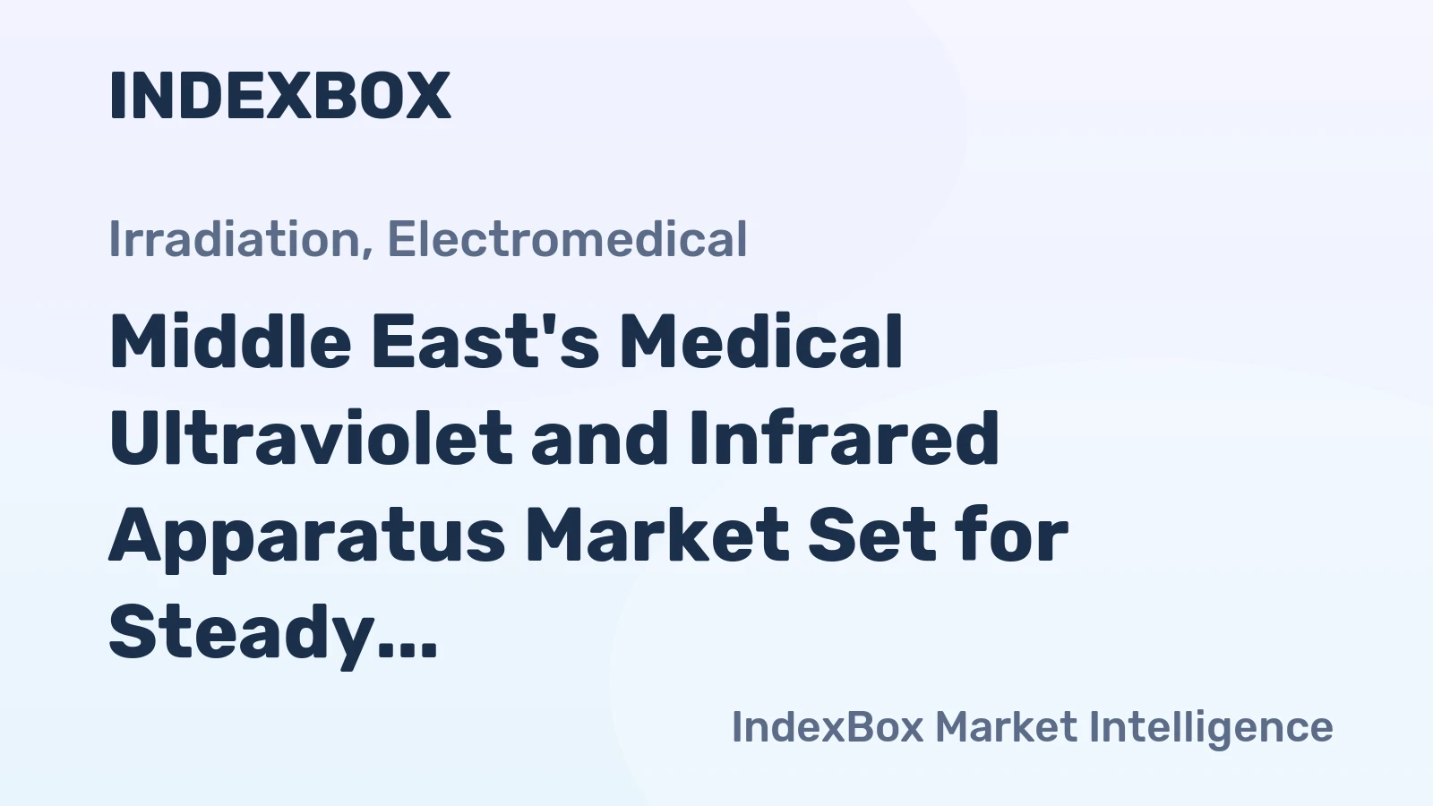 Middle East's Medical Ultraviolet and Infrared Apparatus Market Set for Steady Growth with a 3.5% CAGR in Value