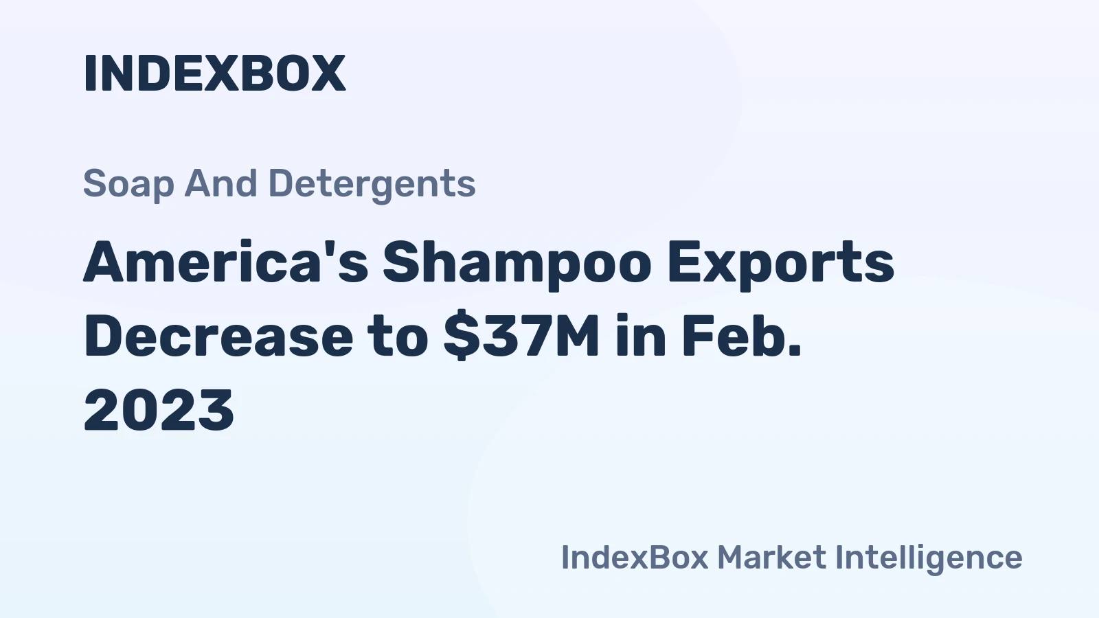 America's Shampoo Exports Decrease to $37M in Feb. 2023