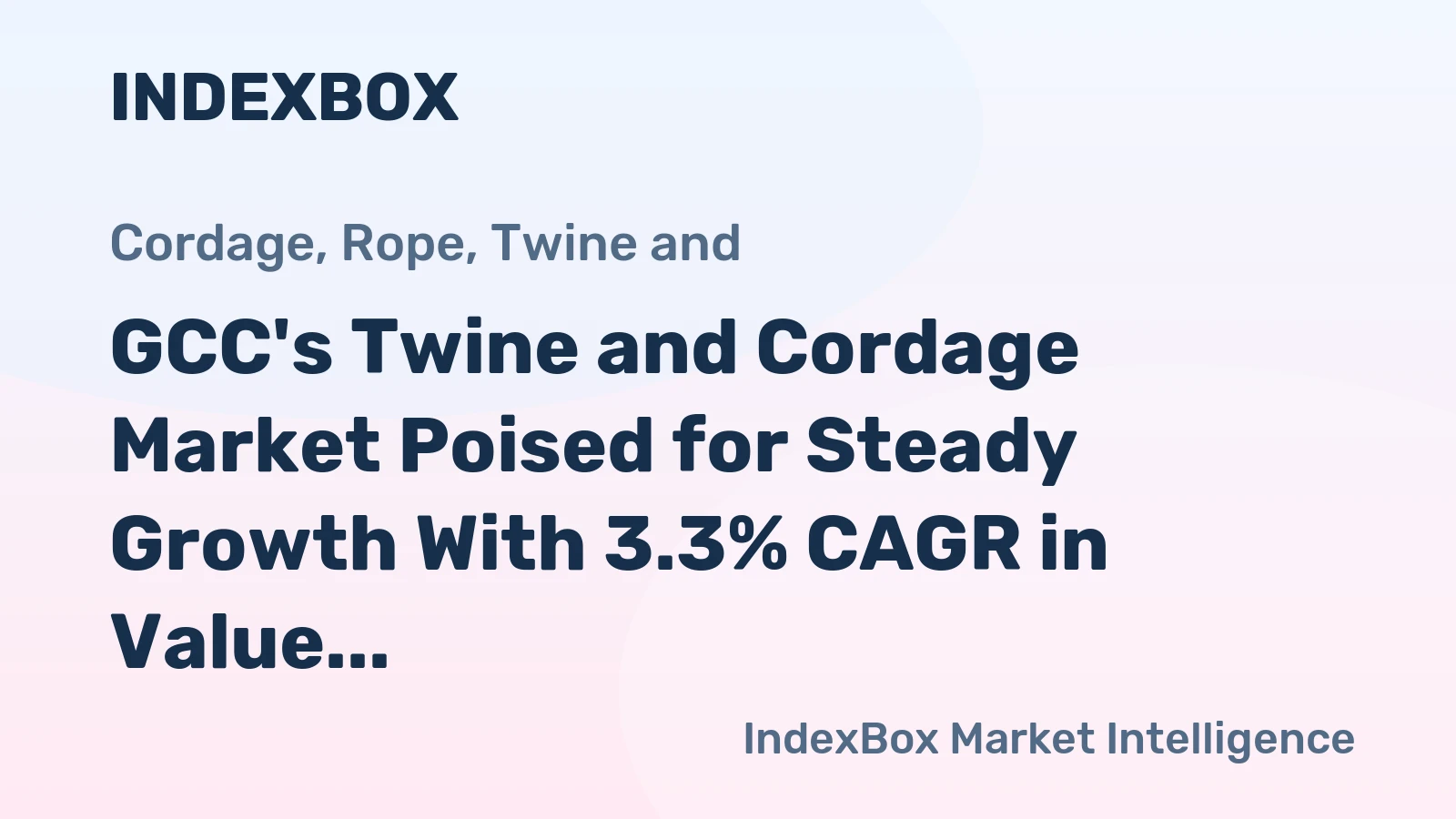 GCC's Twine and Cordage Market Poised for Steady Growth With 3.3% CAGR in Value Through 2035