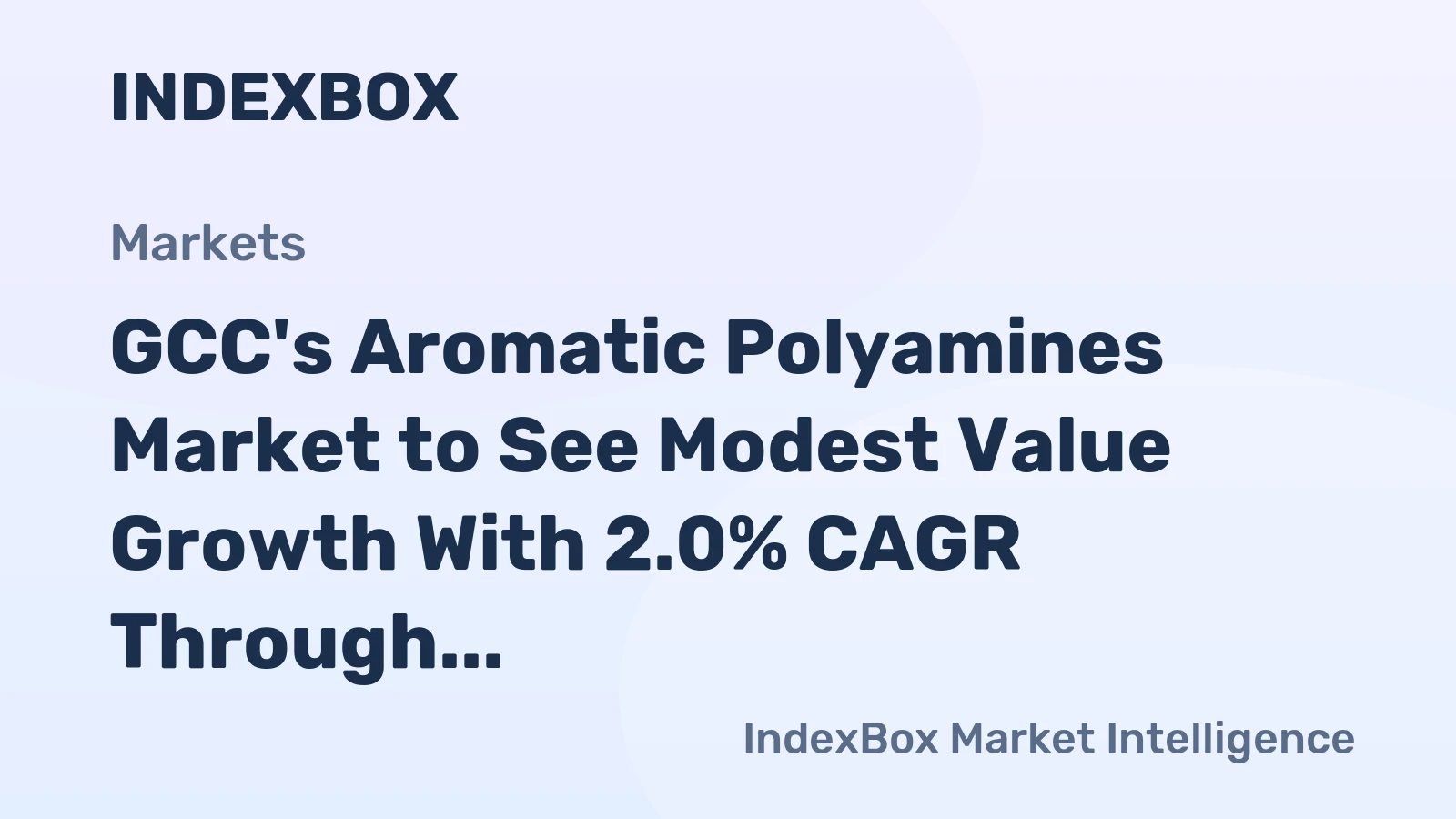 GCC's Aromatic Polyamines Market to See Modest Value Growth With 2.0% CAGR Through 2035
