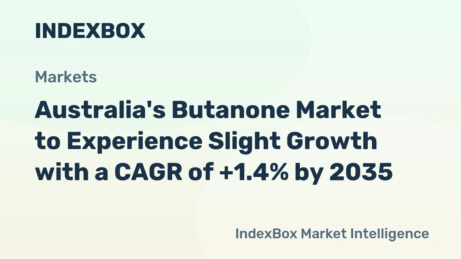 Australia's Butanone Market to Experience Slight Growth with a CAGR of +1.4% by 2035