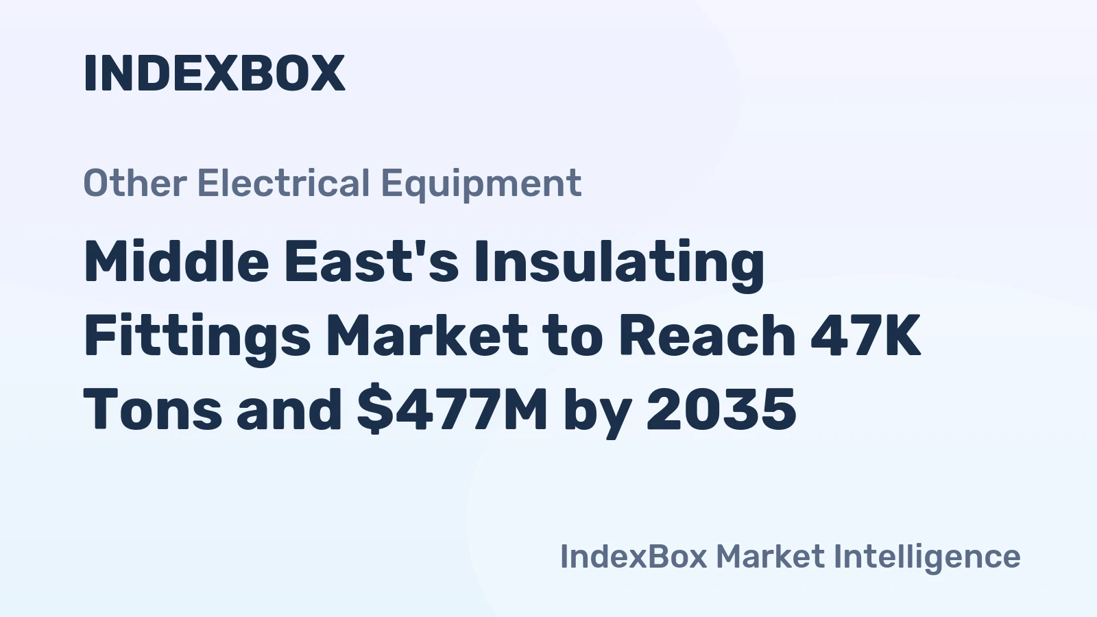 Middle East's Insulating Fittings Market to Reach 47K Tons and $477M by 2035