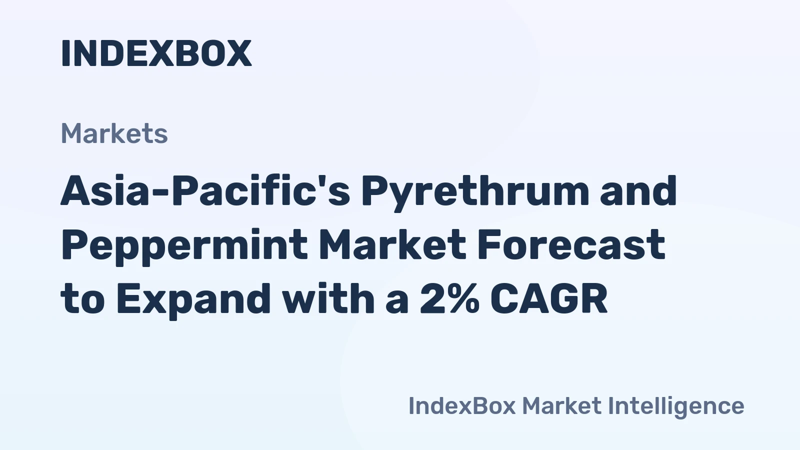 Asia-Pacific's Pyrethrum and Peppermint Market Forecast to Expand with a 2% CAGR