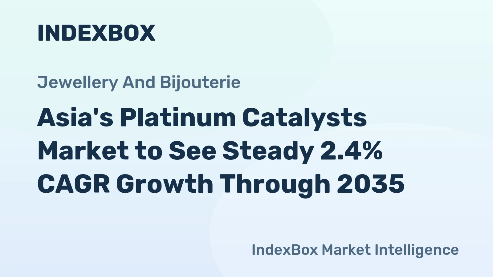 Asia's Platinum Catalysts Market to See Steady 2.4% CAGR Growth Through 2035