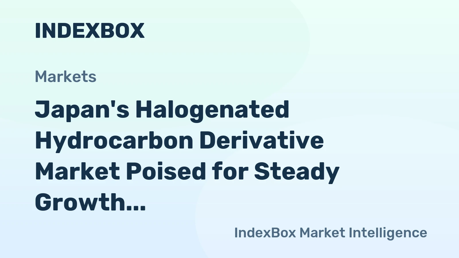 Japan's Halogenated Hydrocarbon Derivative Market Poised for Steady Growth With 3.3% CAGR Through 2035