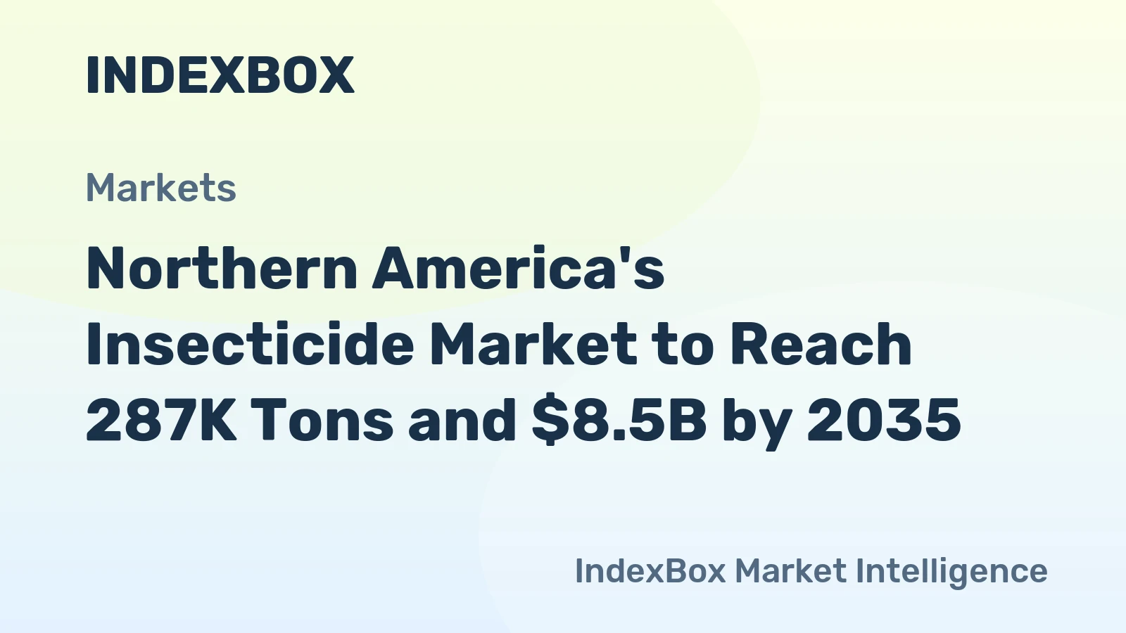 Northern America's Insecticide Market to Reach 287K Tons and $8.5B by 2035