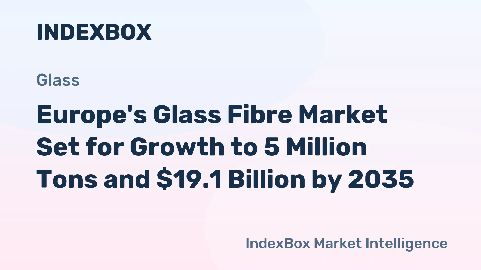 Europe's Glass Fibre Market Set for Growth to 5 Million Tons and $19.1 Billion by 2035