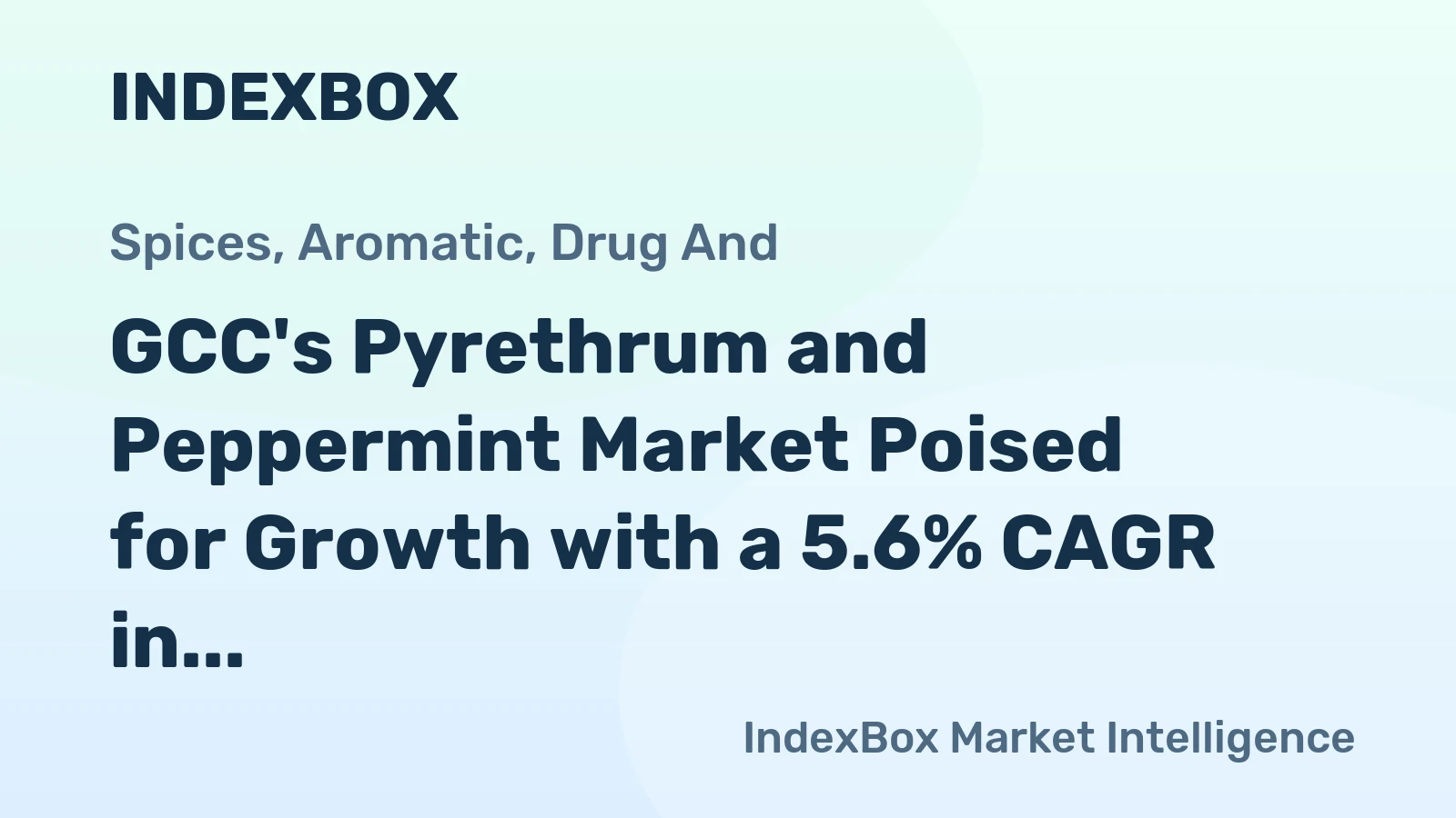 GCC's Pyrethrum and Peppermint Market Poised for Growth with a 5.6% CAGR in Value