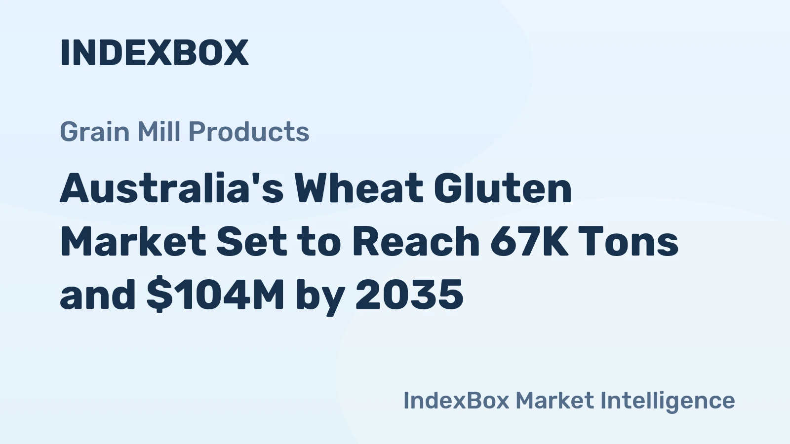 Australia's Wheat Gluten Market Set to Reach 67K Tons and $104M by 2035