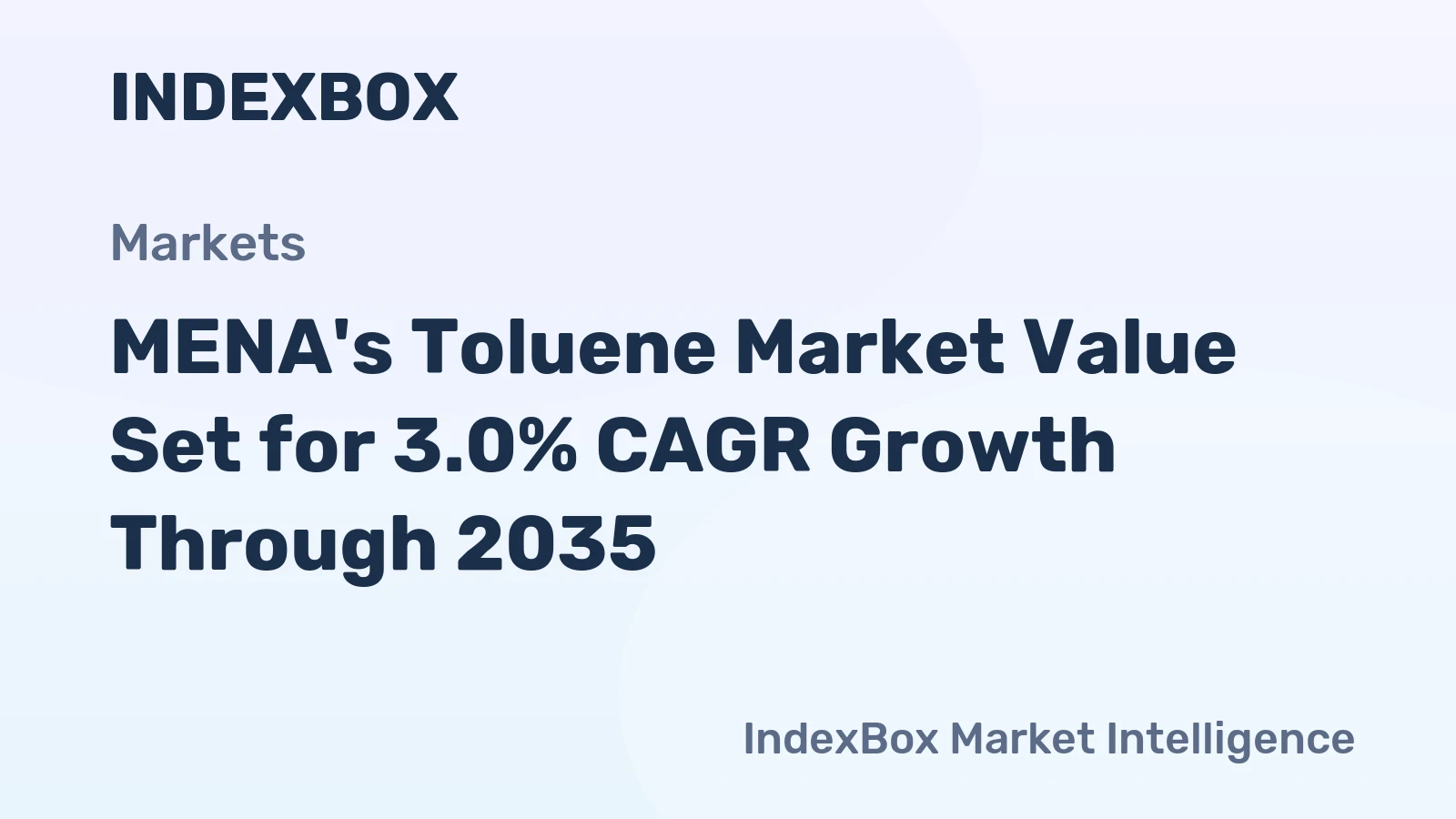 MENA's Toluene Market Value Set for 3.0% CAGR Growth Through 2035