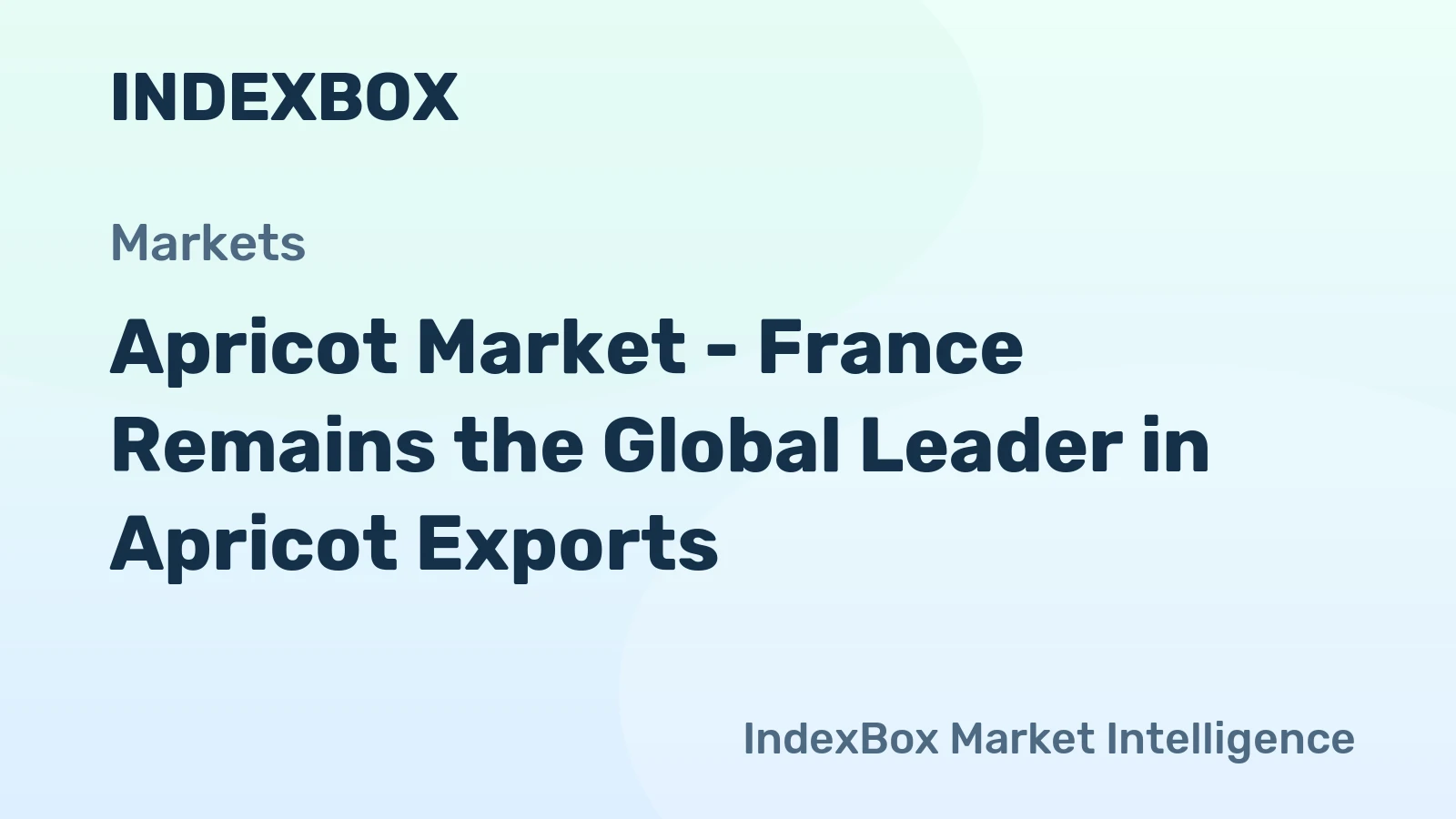Apricot Market - France Remains the Global Leader in Apricot Exports 