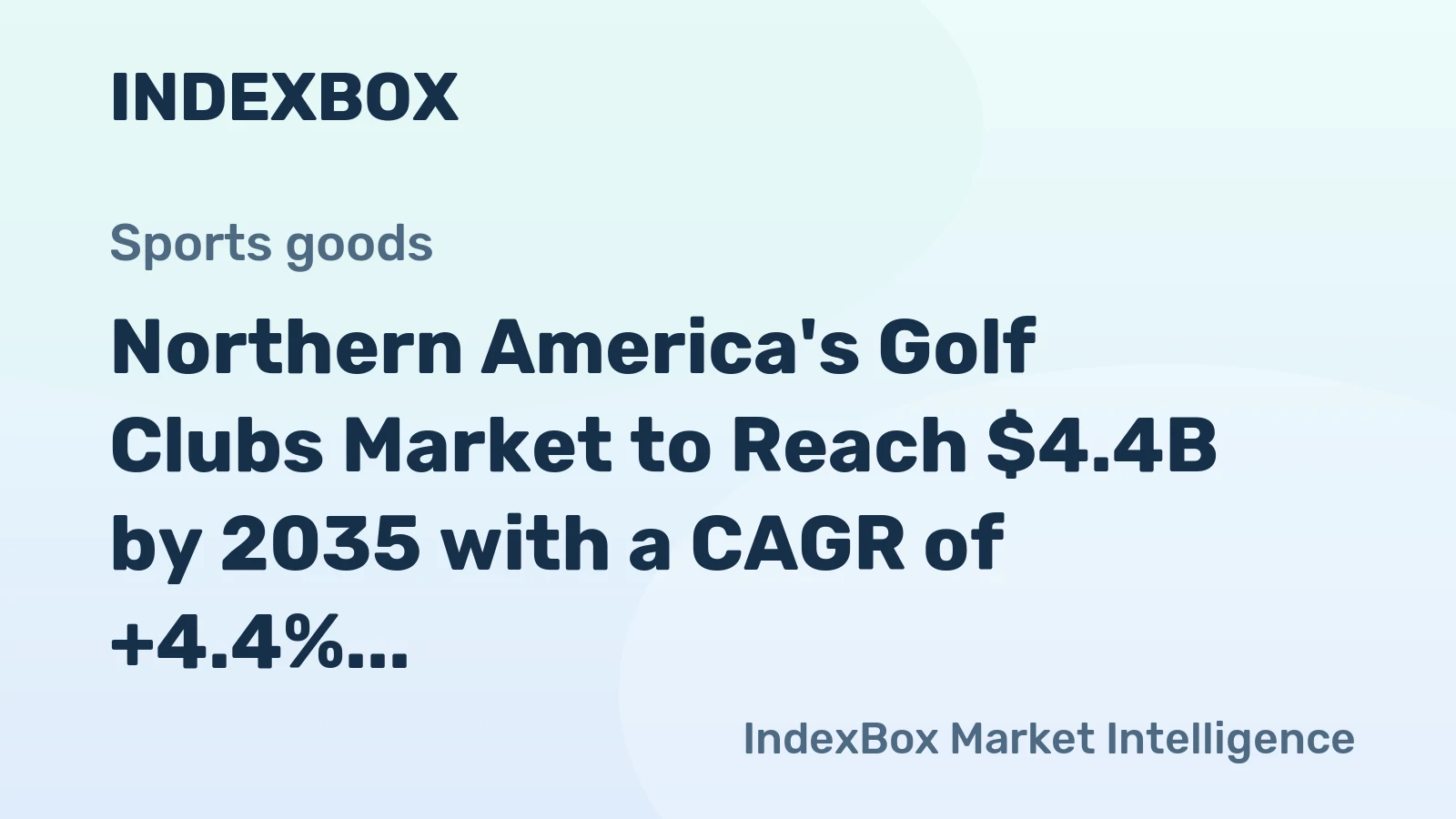Northern America's Golf Clubs Market to Reach $4.4B by 2035 with a CAGR of +4.4%