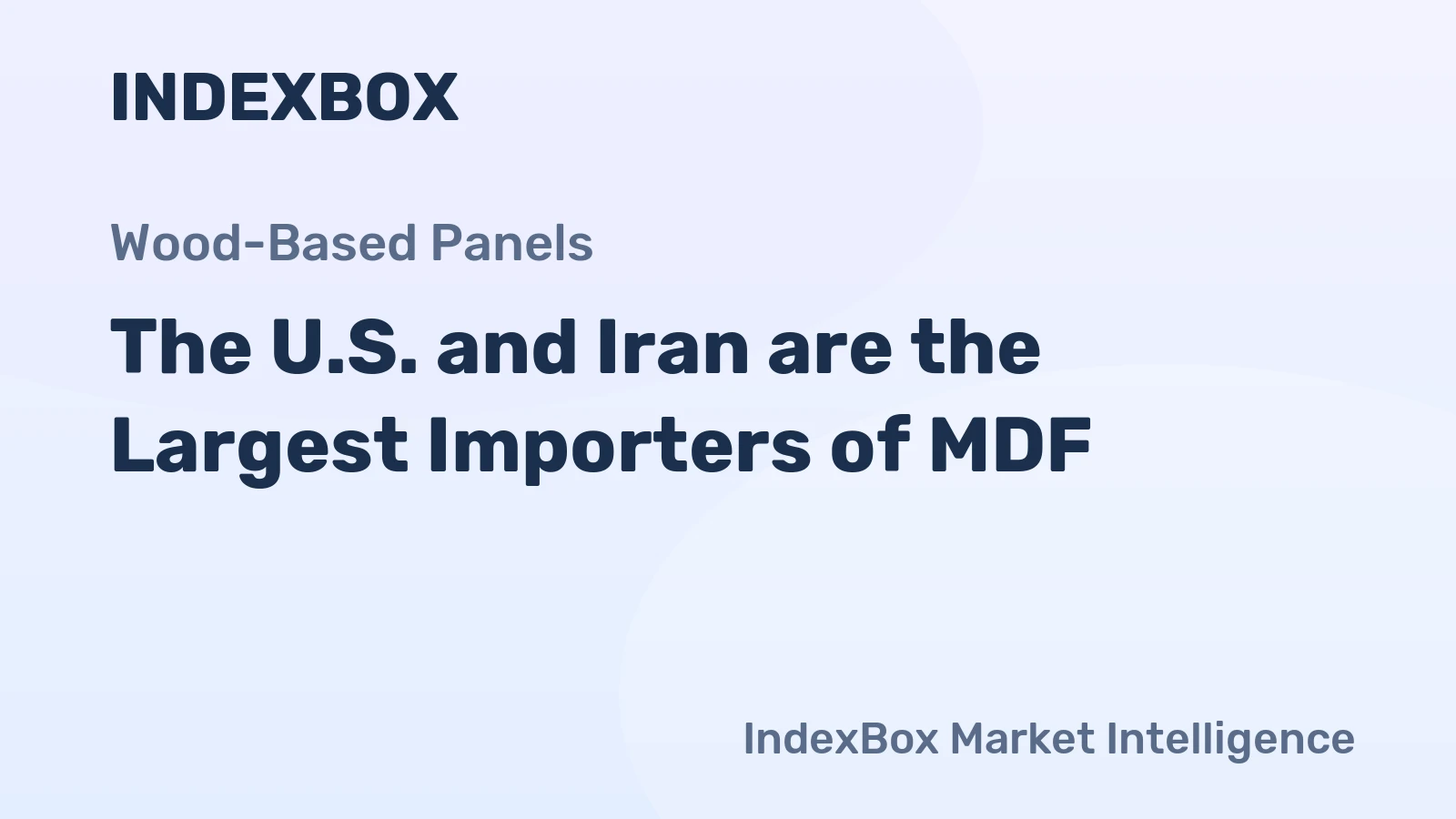 The U.S. and Iran are the Largest Importers of MDF