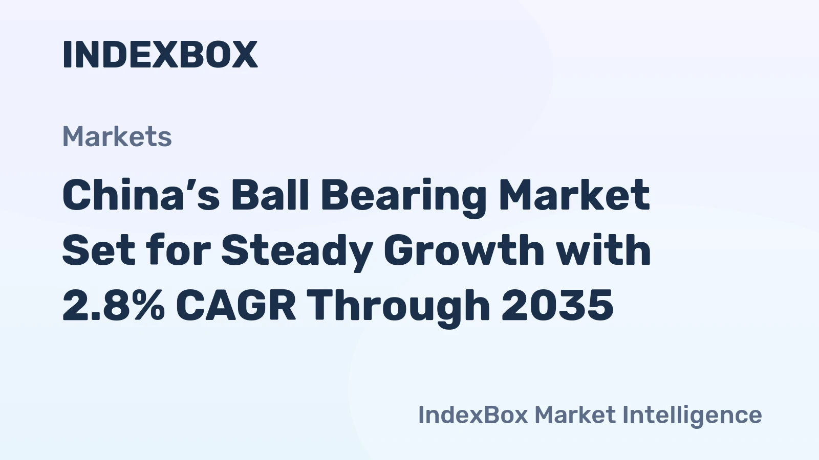 China’s Ball Bearing Market Set for Steady Growth with 2.8% CAGR Through 2035