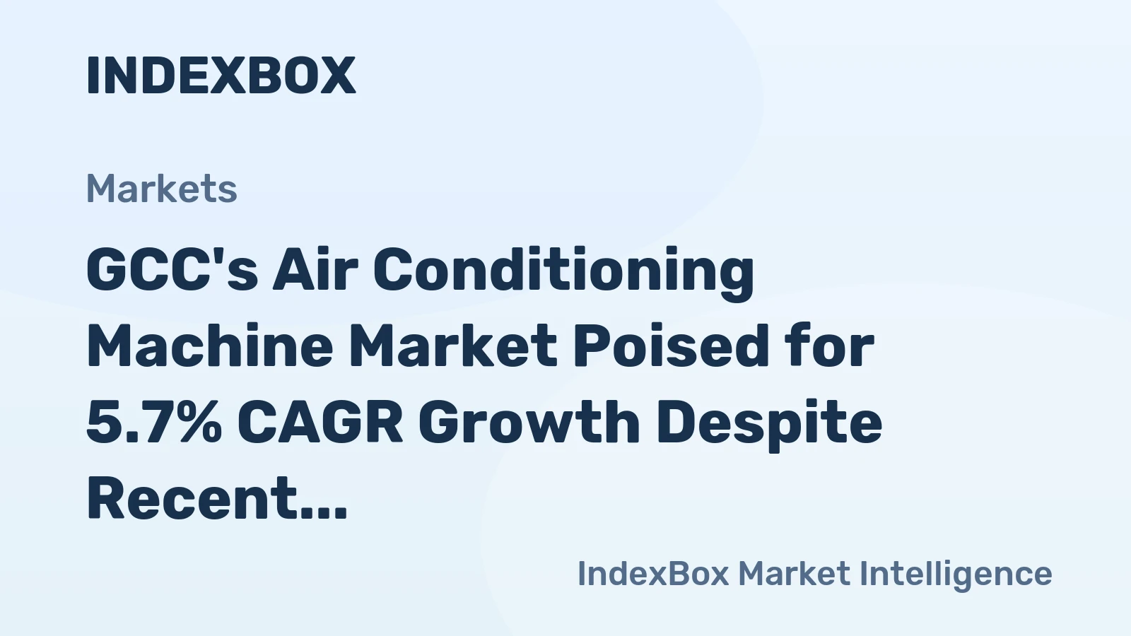 GCC's Air Conditioning Machine Market Poised for 5.7% CAGR Growth Despite Recent Contraction