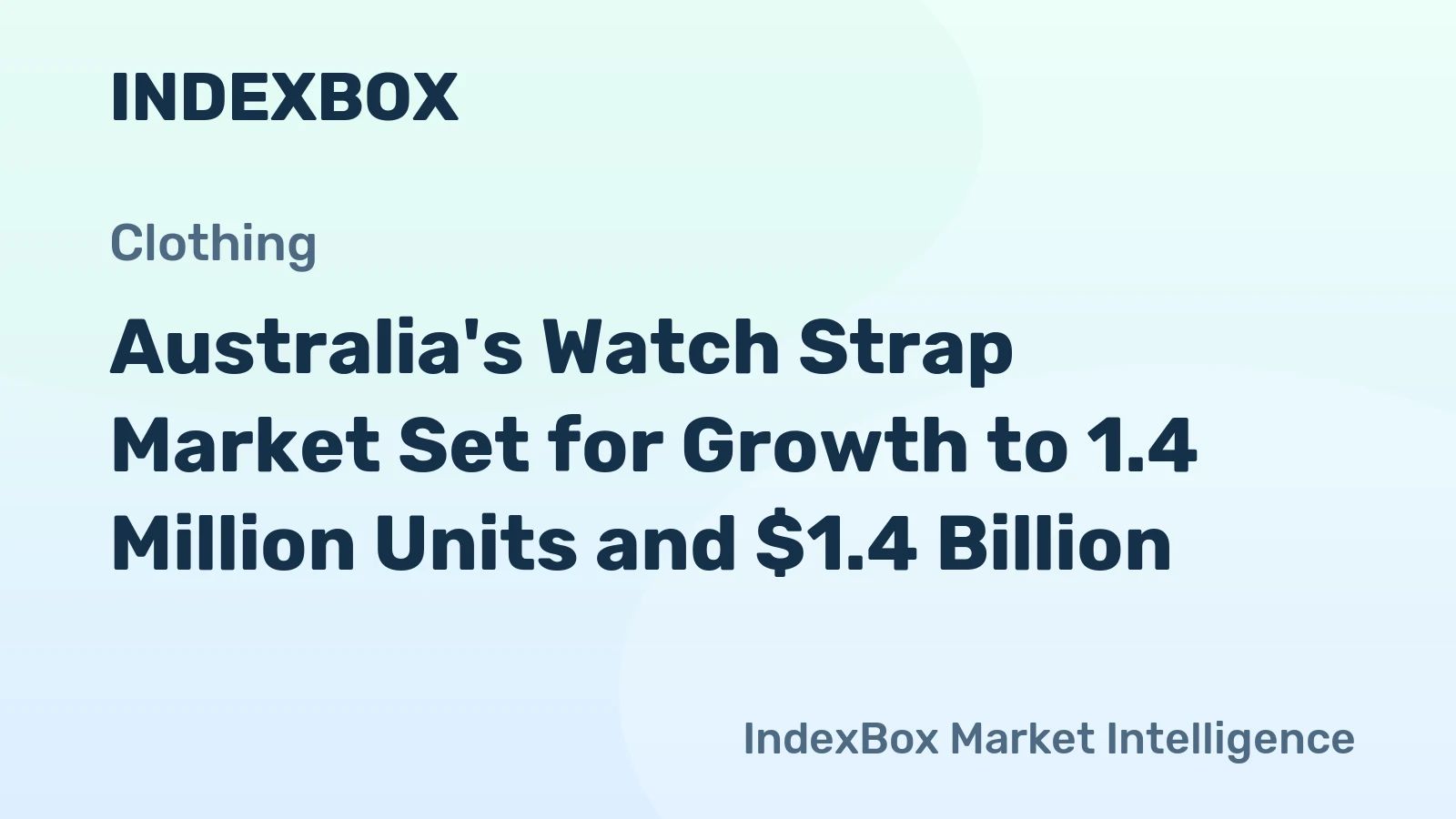 Australia's Watch Strap Market Set for Growth to 1.4 Million Units and $1.4 Billion