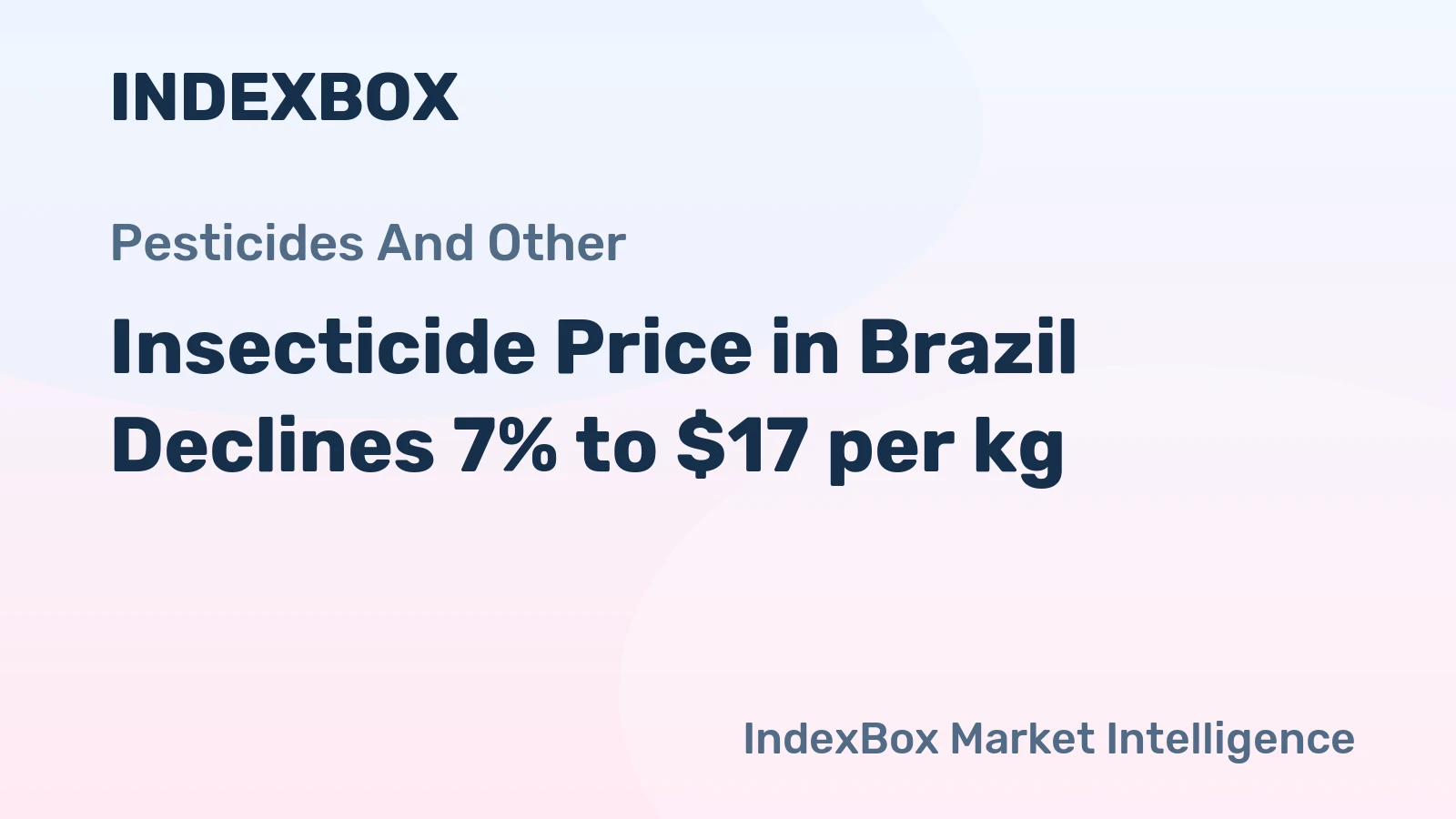 Insecticide Price in Brazil Declines 7% to $17 per kg