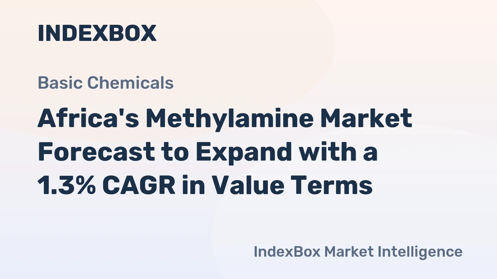 Africa's Methylamine Market Forecast to Expand with a 1.3% CAGR in Value Terms