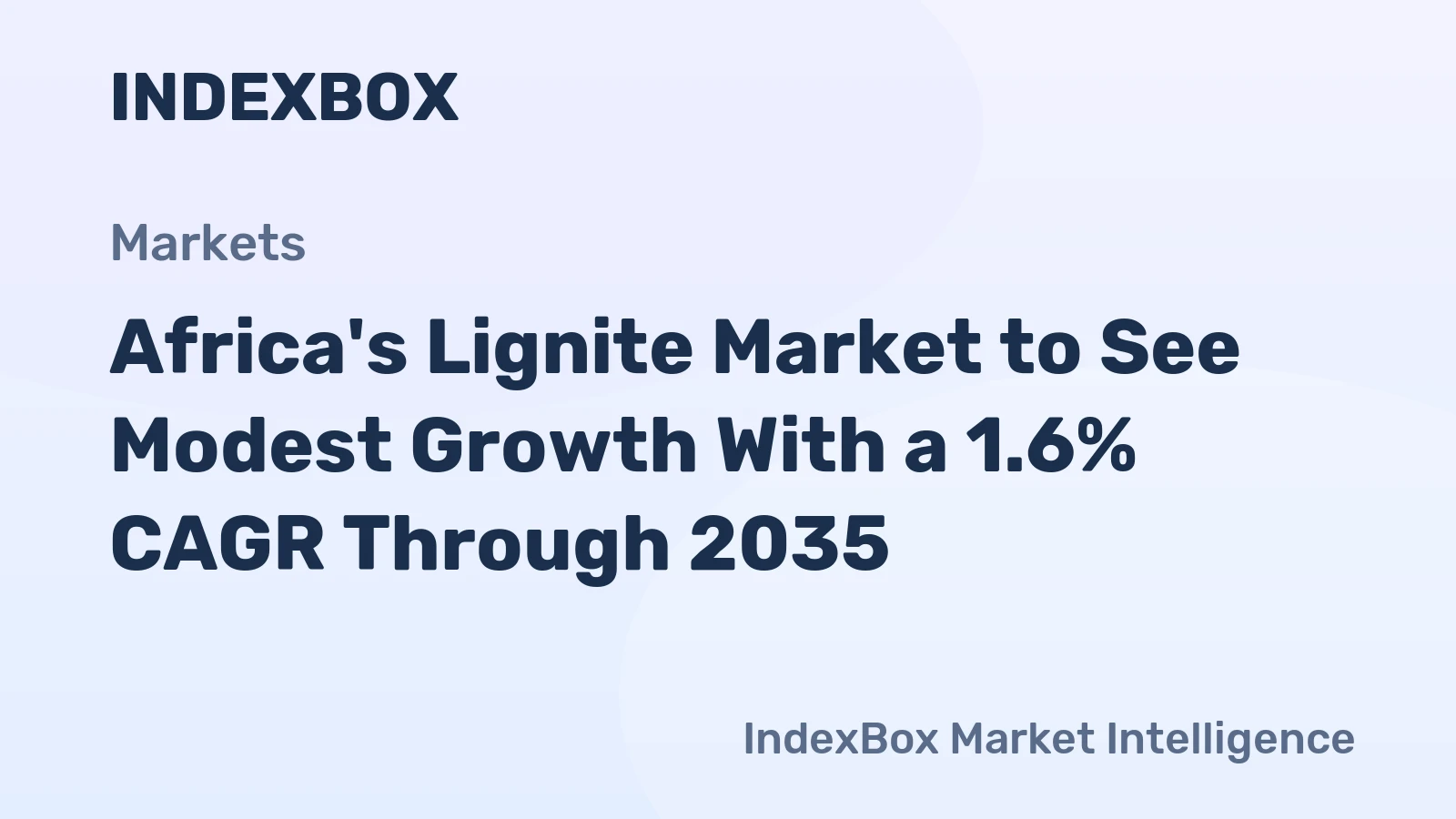 Africa's Lignite Market to See Modest Growth With a 1.6% CAGR Through 2035