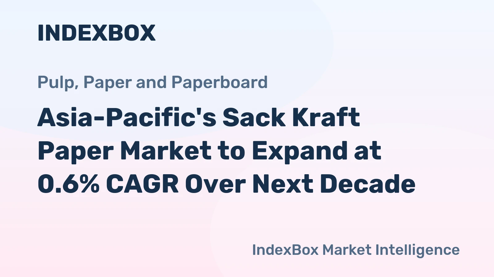 Asia-Pacific's Sack Kraft Paper Market to Expand at 0.6% CAGR Over Next Decade