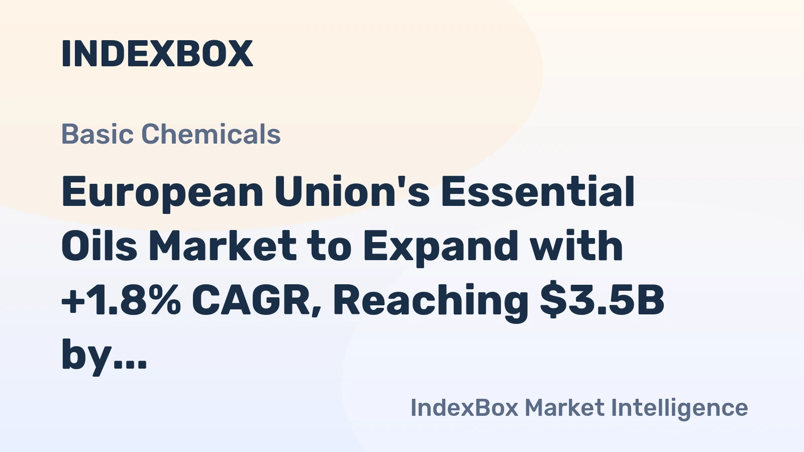 European Union's Essential Oils Market to Expand with +1.8% CAGR, Reaching $3.5B by 2035