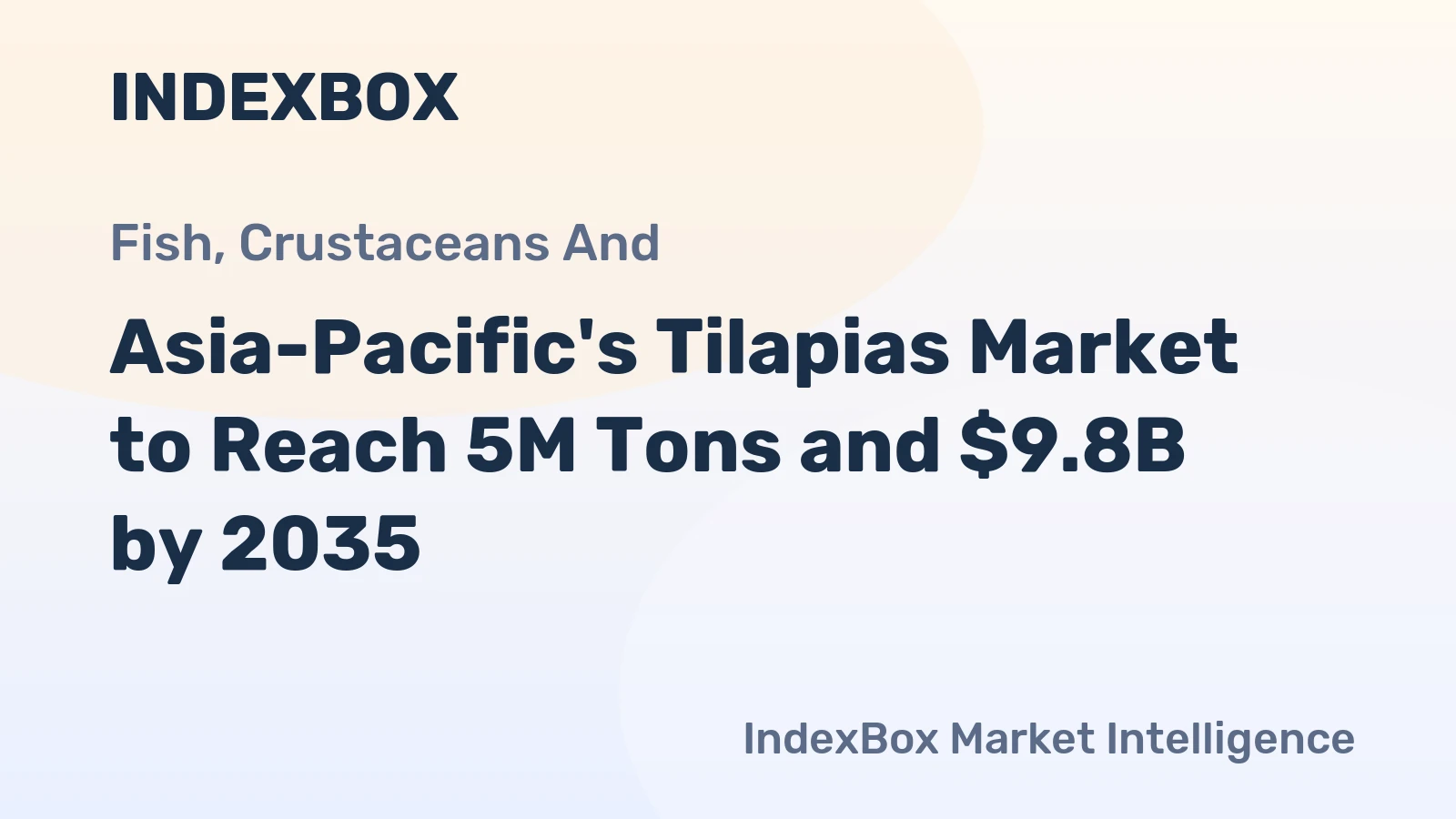 Asia-Pacific's Tilapias Market to Reach 5M Tons and $9.8B by 2035