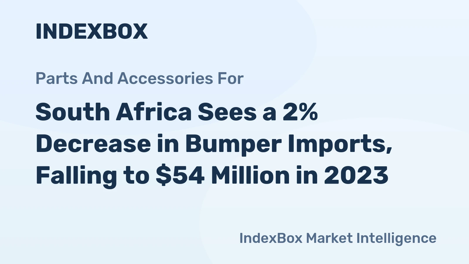 South Africa Sees a 2% Decrease in Bumper Imports, Falling to $54 Million in 2023