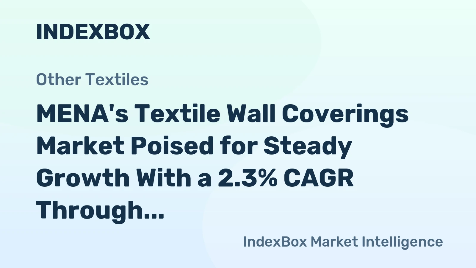 MENA's Textile Wall Coverings Market Poised for Steady Growth With a 2.3% CAGR Through 2035