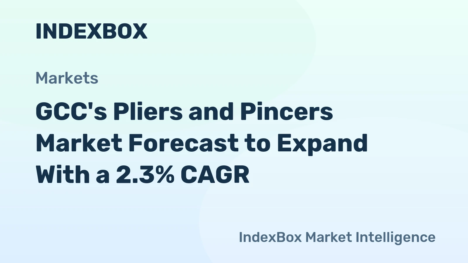 GCC's Pliers and Pincers Market Forecast to Expand With a 2.3% CAGR