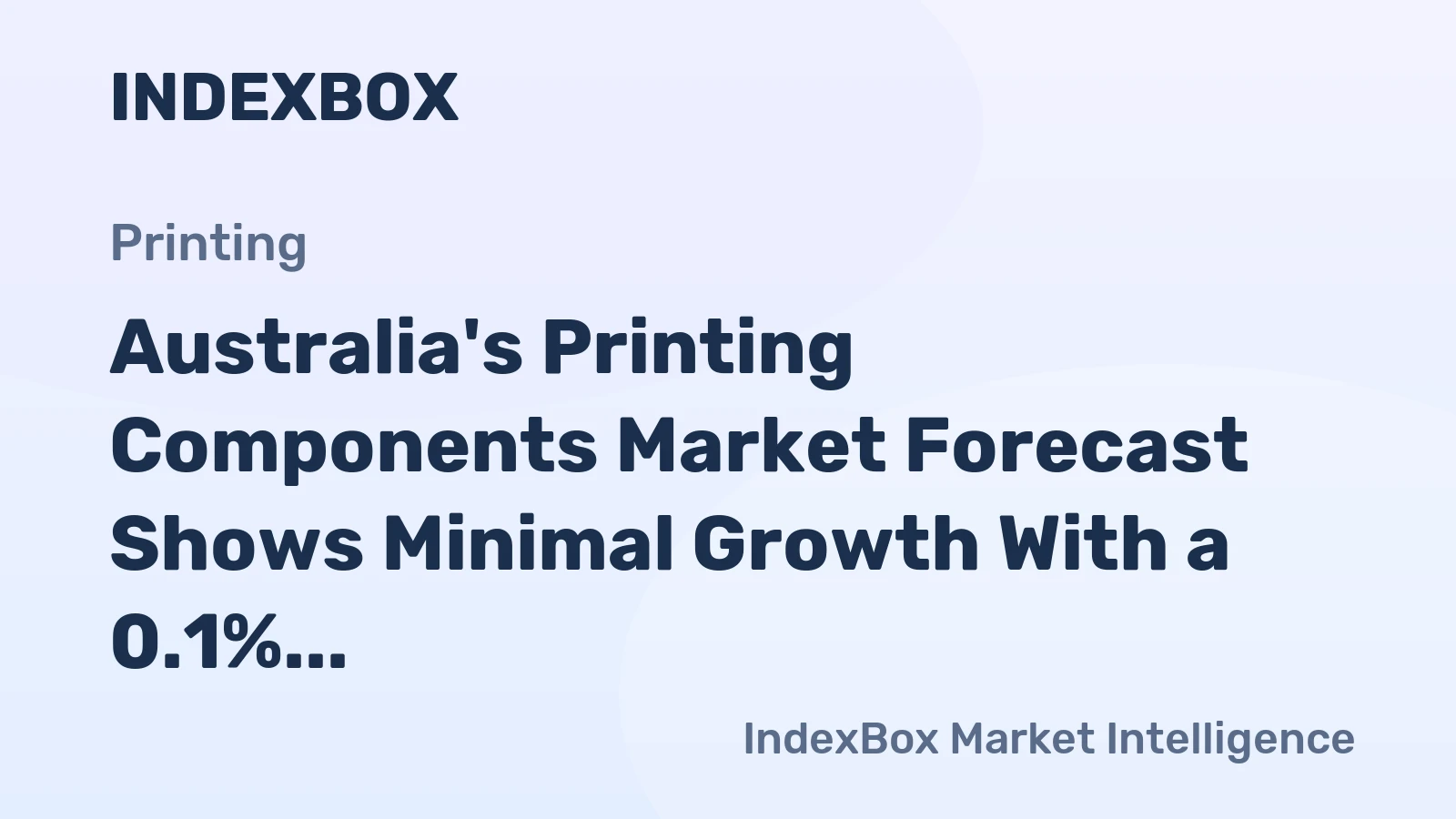 Australia's Printing Components Market Forecast Shows Minimal Growth With a 0.1% CAGR Through 2035
