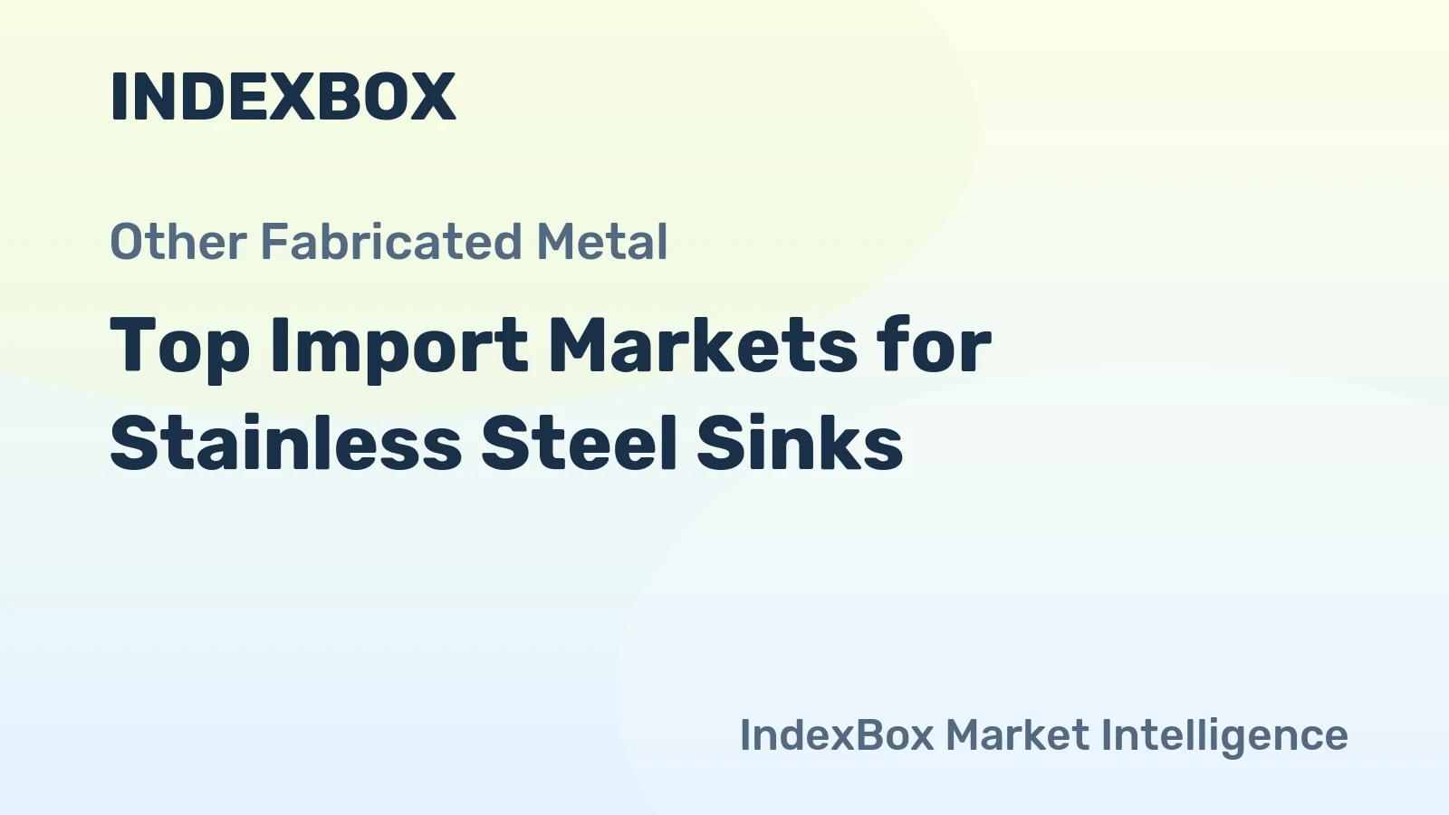 Top Import Markets for Stainless Steel Sinks