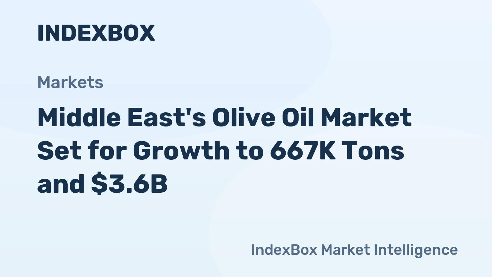 Middle East's Olive Oil Market Set for Growth to 667K Tons and $3.6B