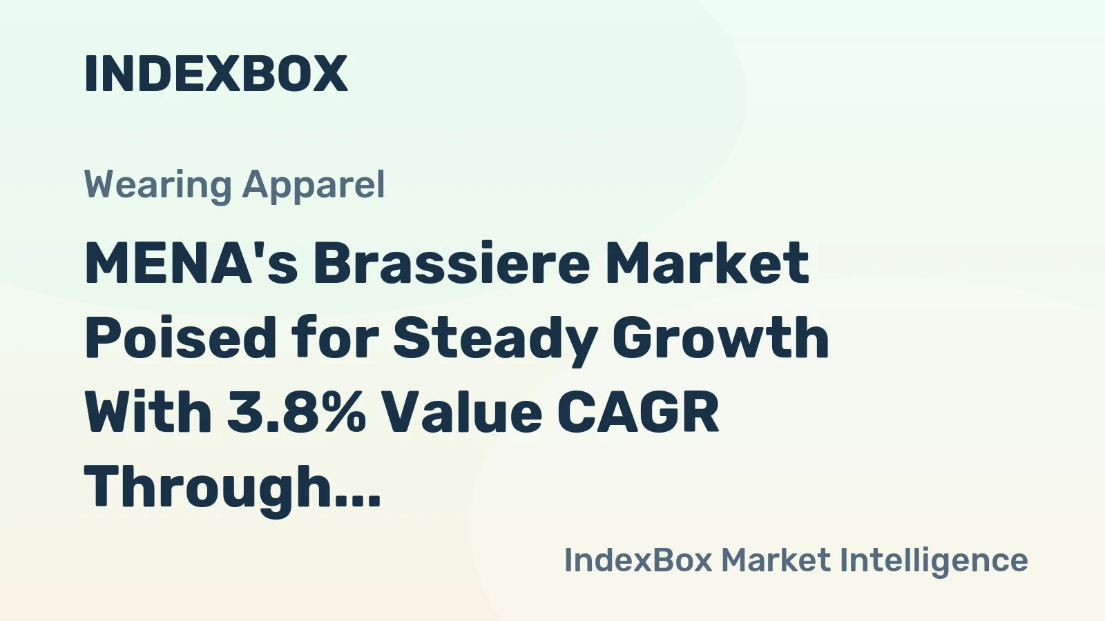 MENA's Brassiere Market Poised for Steady Growth With 3.8% Value CAGR Through 2035