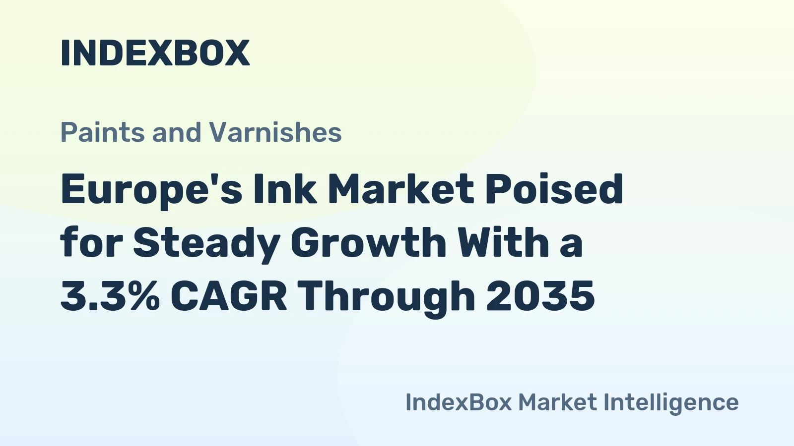 Europe's Ink Market Poised for Steady Growth With a 3.3% CAGR Through 2035