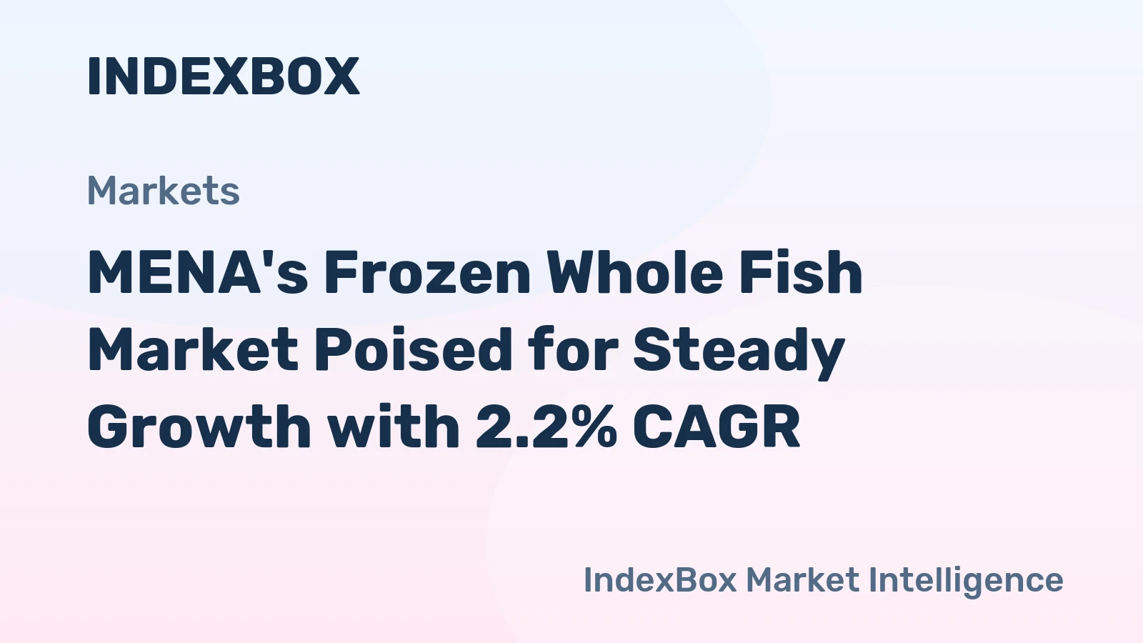 MENA's Frozen Whole Fish Market Poised for Steady Growth with 2.2% CAGR