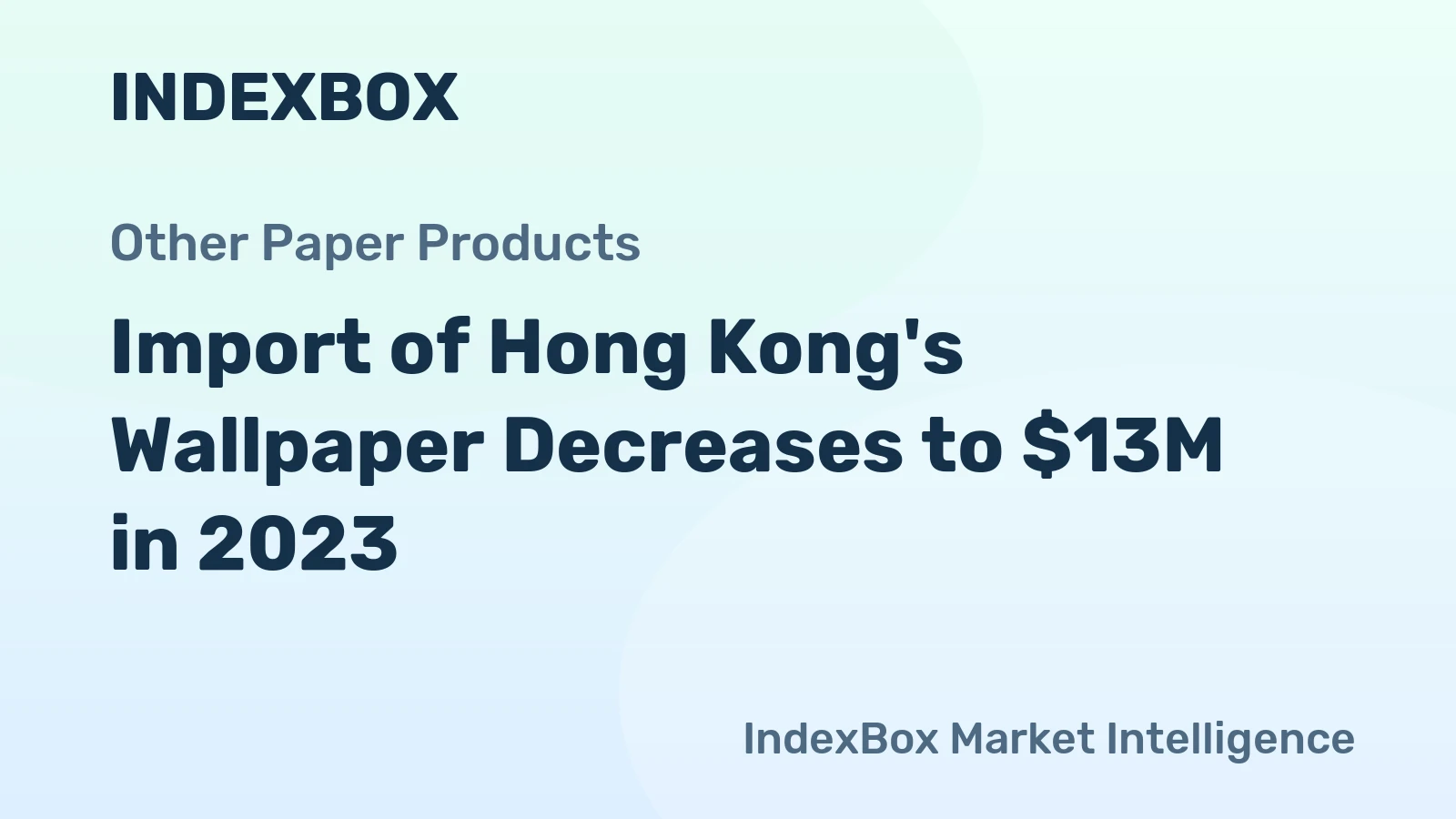 Import of Hong Kong's Wallpaper Decreases to $13M in 2023