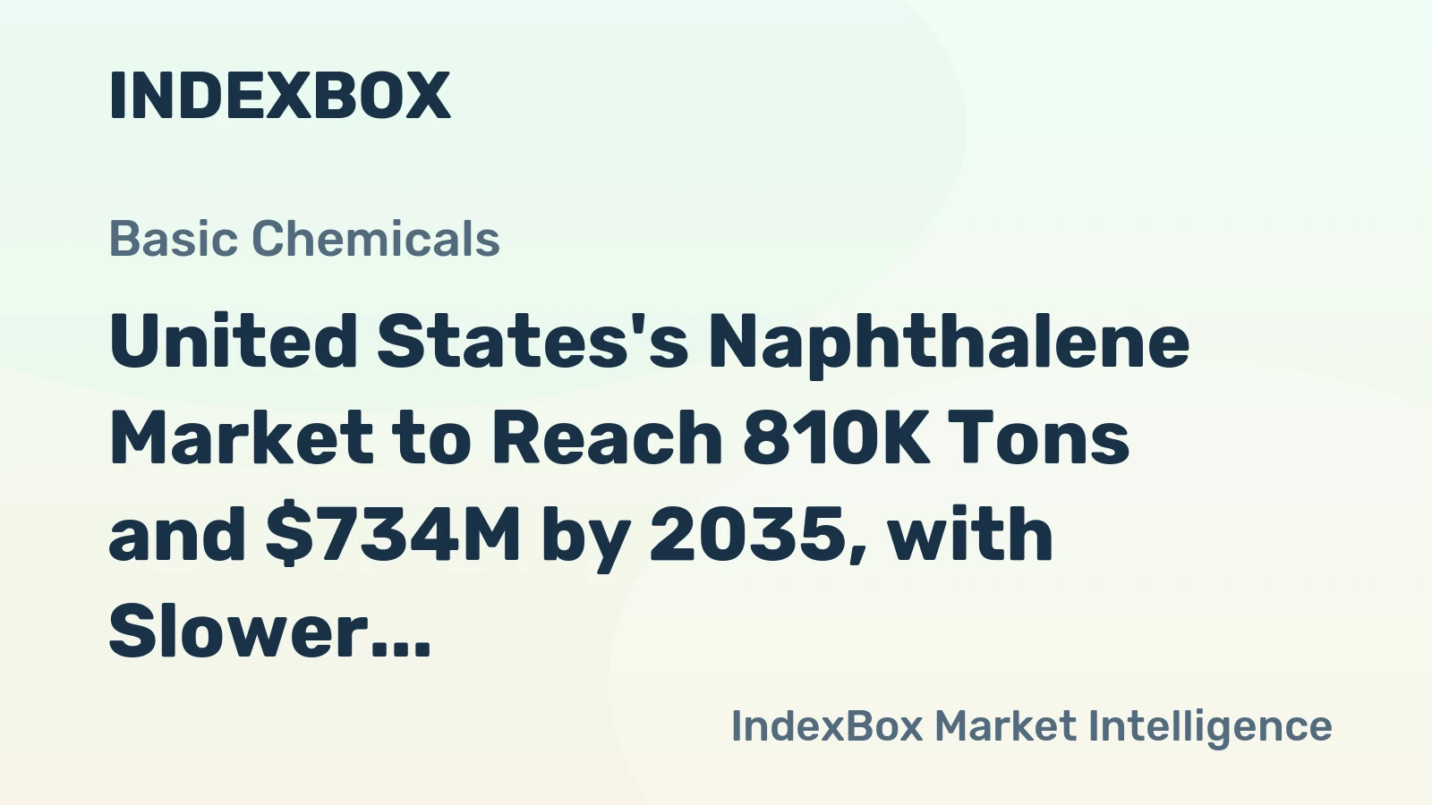 United States's Naphthalene Market to Reach 810K Tons and $734M by 2035, with Slower Growth Forecasted