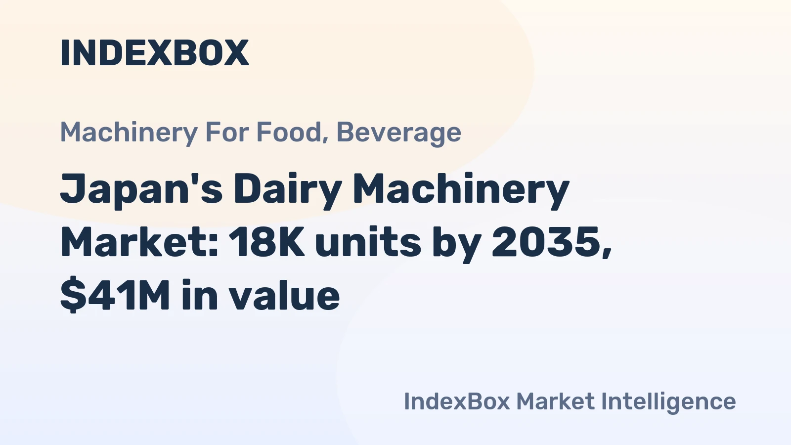 Japan's Dairy Machinery Market: 18K units by 2035, $41M in value