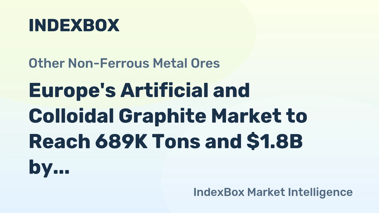 Europe's Artificial and Colloidal Graphite Market to Reach 689K Tons and $1.8B by 2035