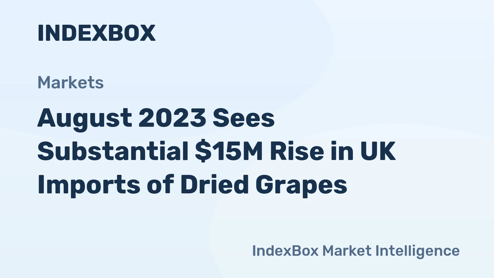 August 2023 Sees Substantial $15M Rise in UK Imports of Dried Grapes