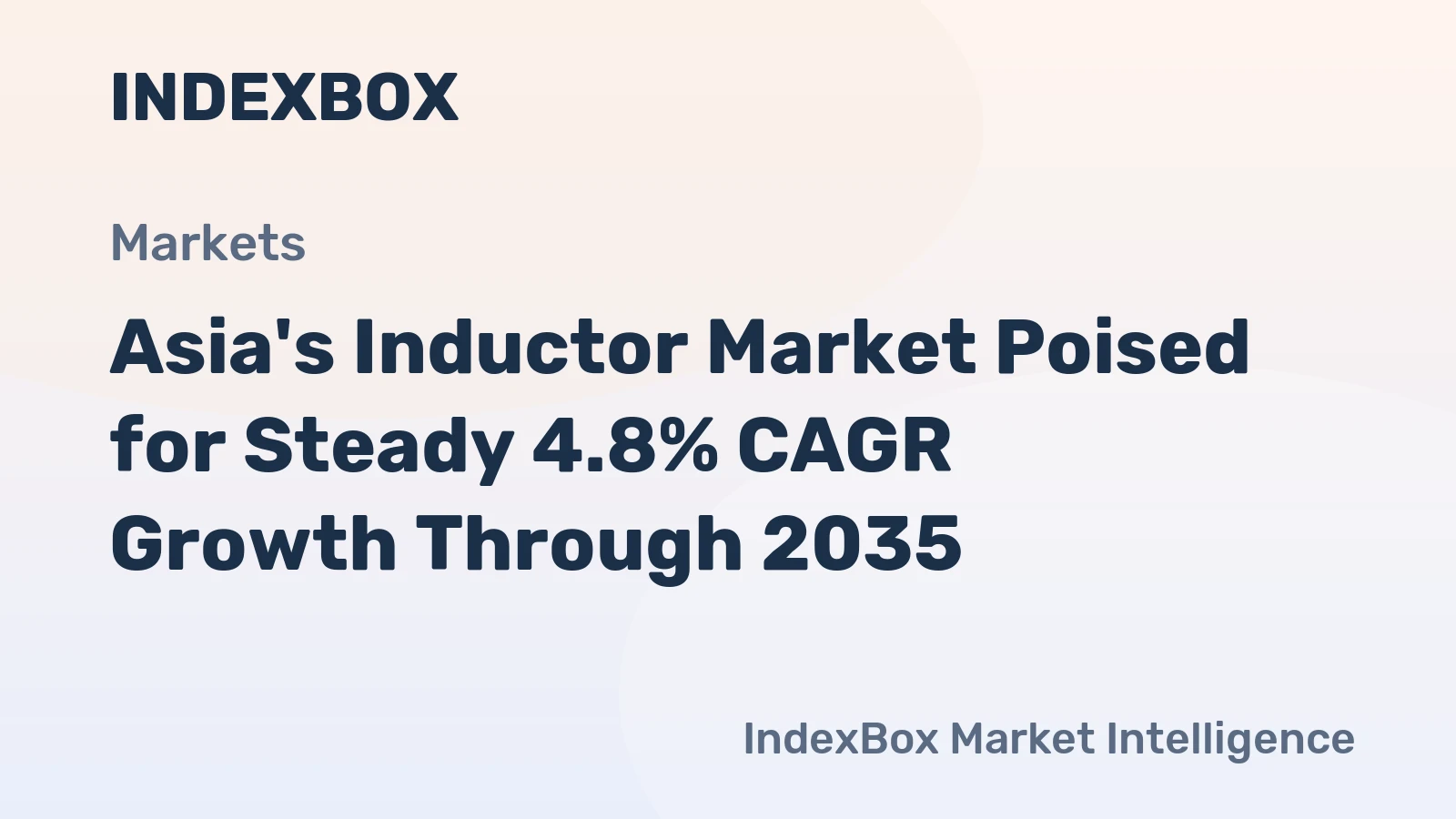 Asia's Inductor Market Poised for Steady 4.8% CAGR Growth Through 2035