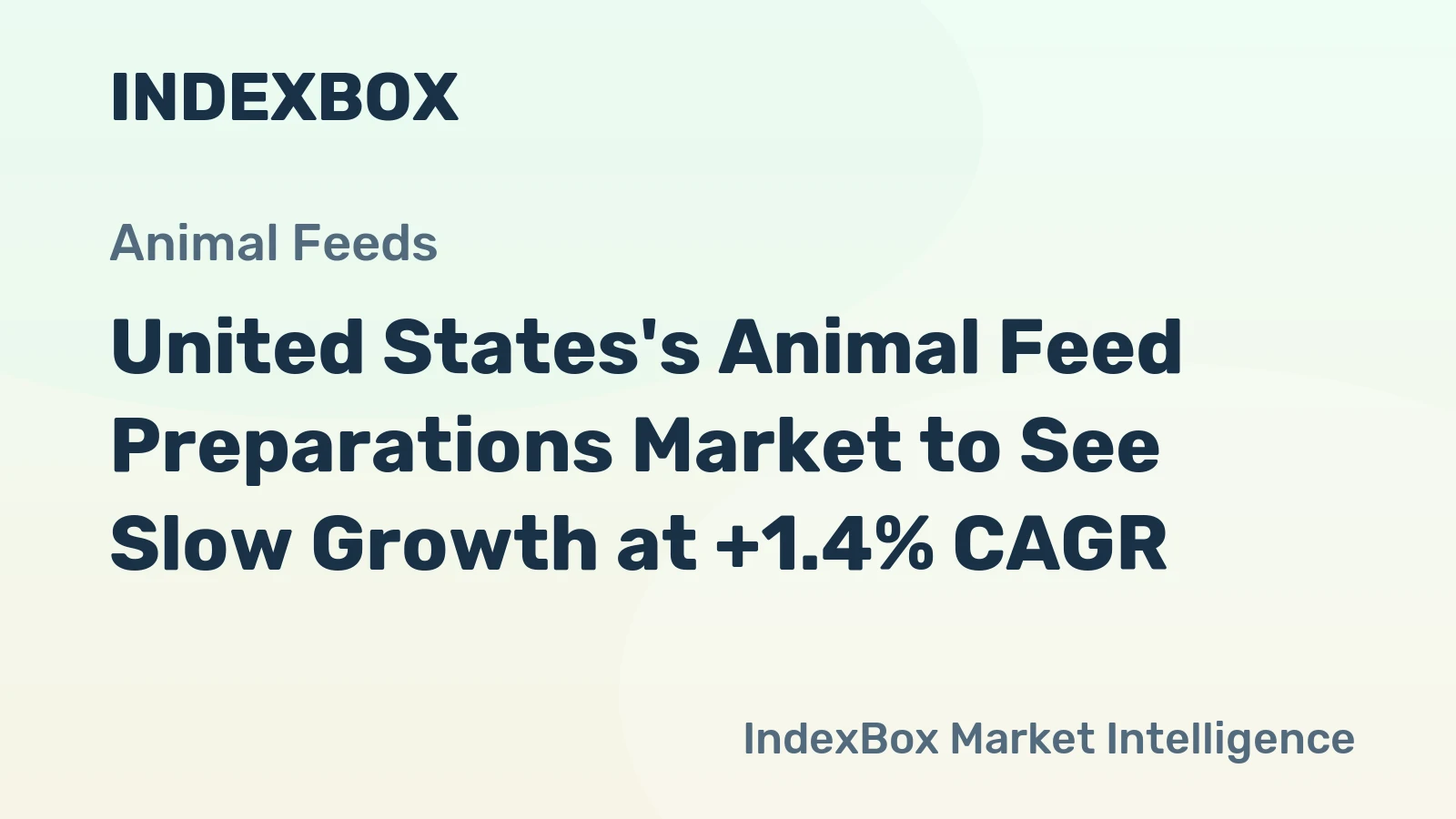 United States's Animal Feed Preparations Market to See Slow Growth at +1.4% CAGR