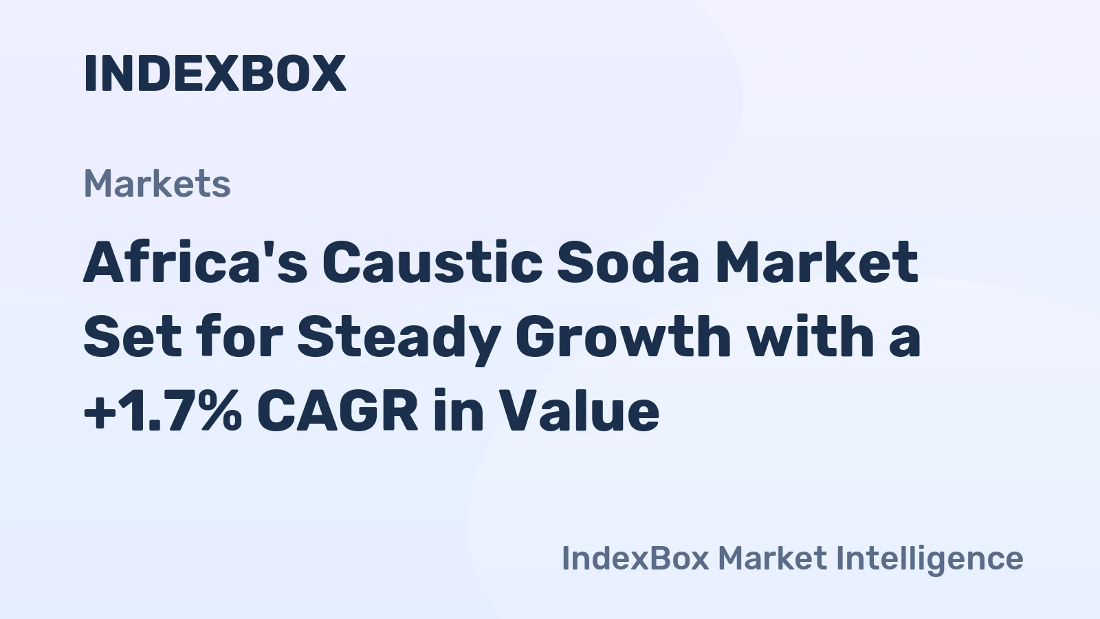 Africa's Caustic Soda Market Set for Steady Growth with a +1.7% CAGR in Value