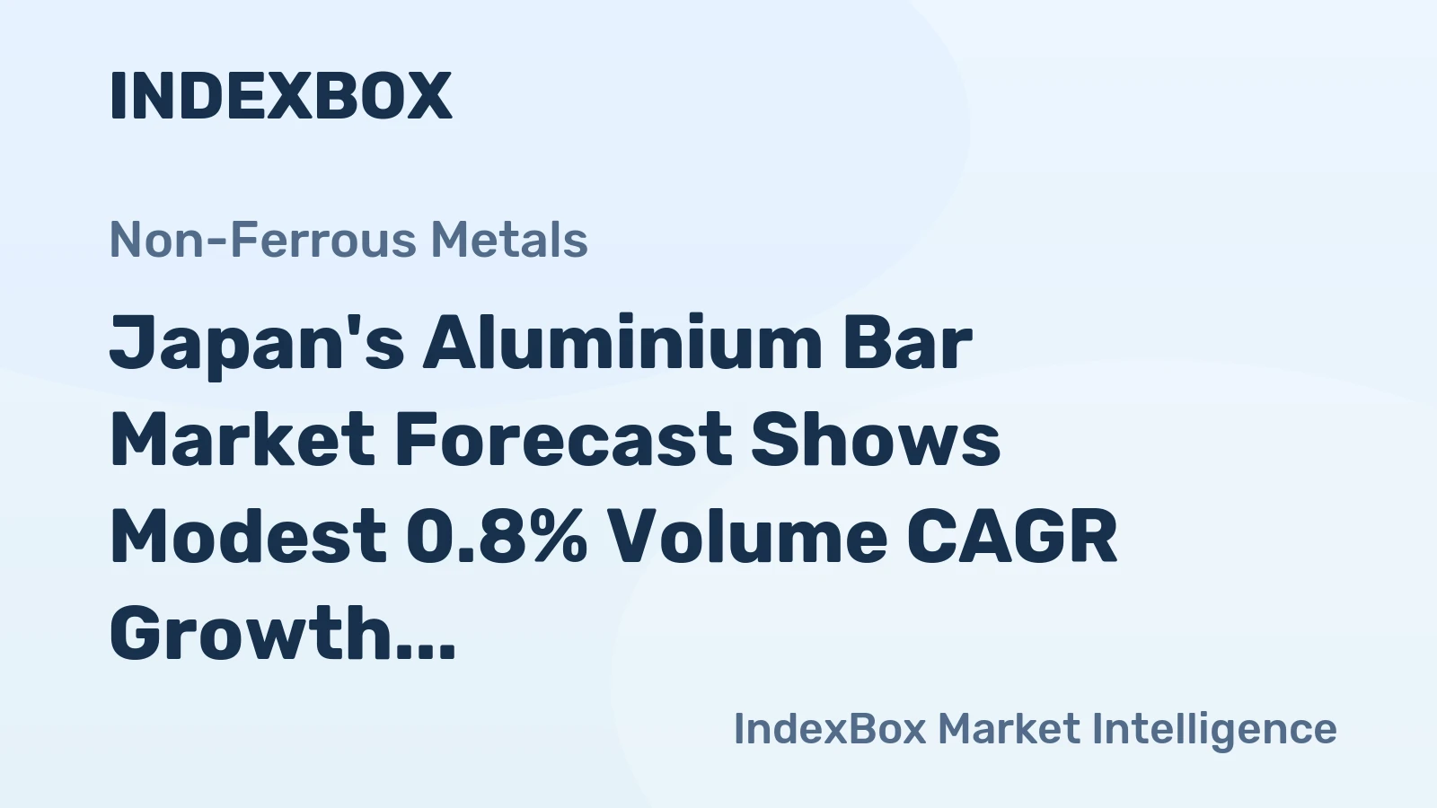 Japan's Aluminium Bar Market Forecast Shows Modest 0.8% Volume CAGR Growth Through 2035