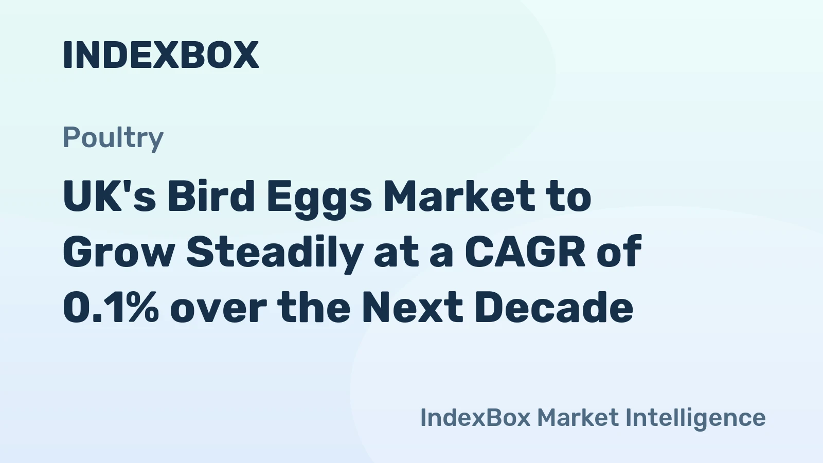 UK's Bird Eggs Market to Grow Steadily at a CAGR of 0.1% over the Next Decade